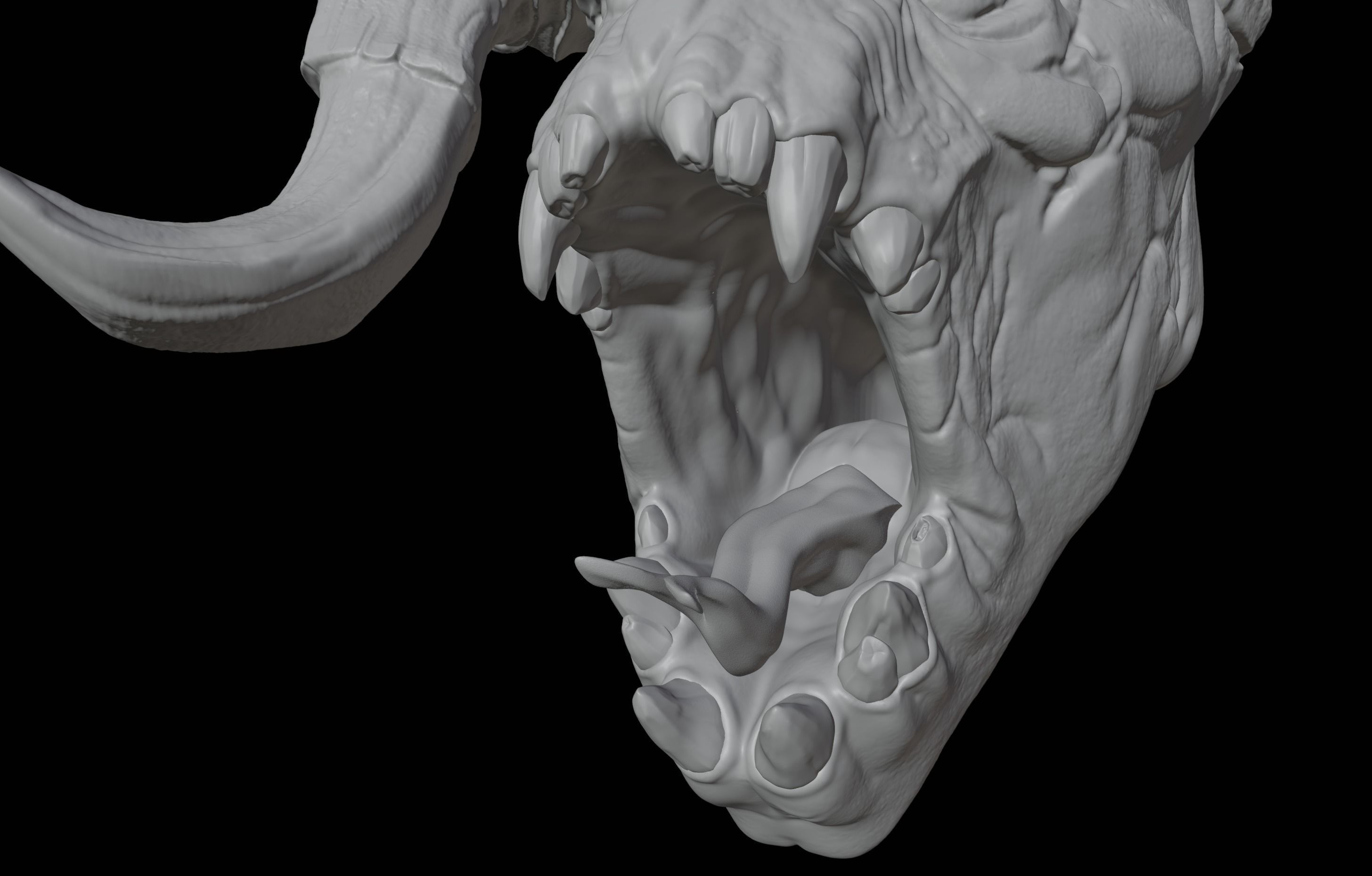 Fallout 4 Deathclaw Life Size Head 3D Model For 3D Printing 3D model 3D ...