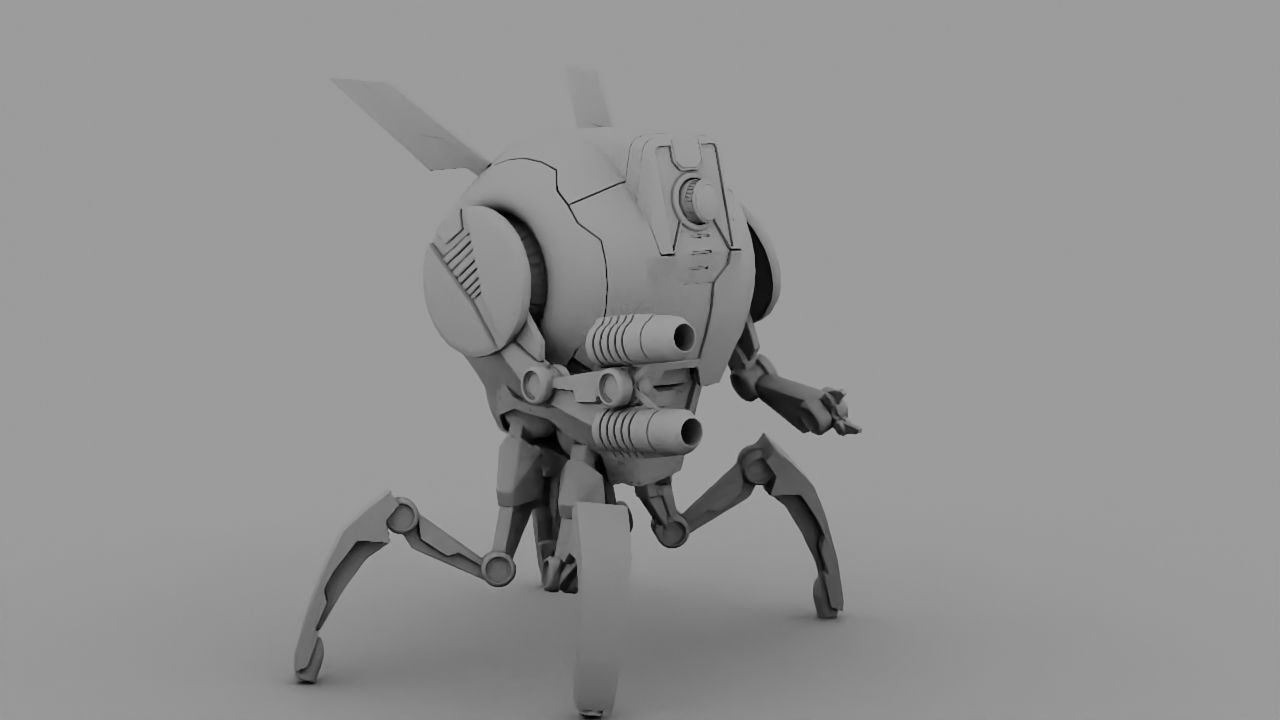 BUG DROID rigged character 3D model rigged | CGTrader