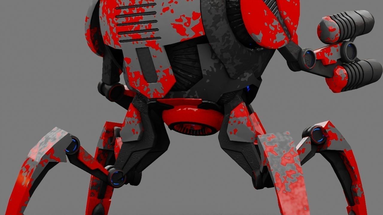 BUG DROID rigged character 3D model rigged | CGTrader