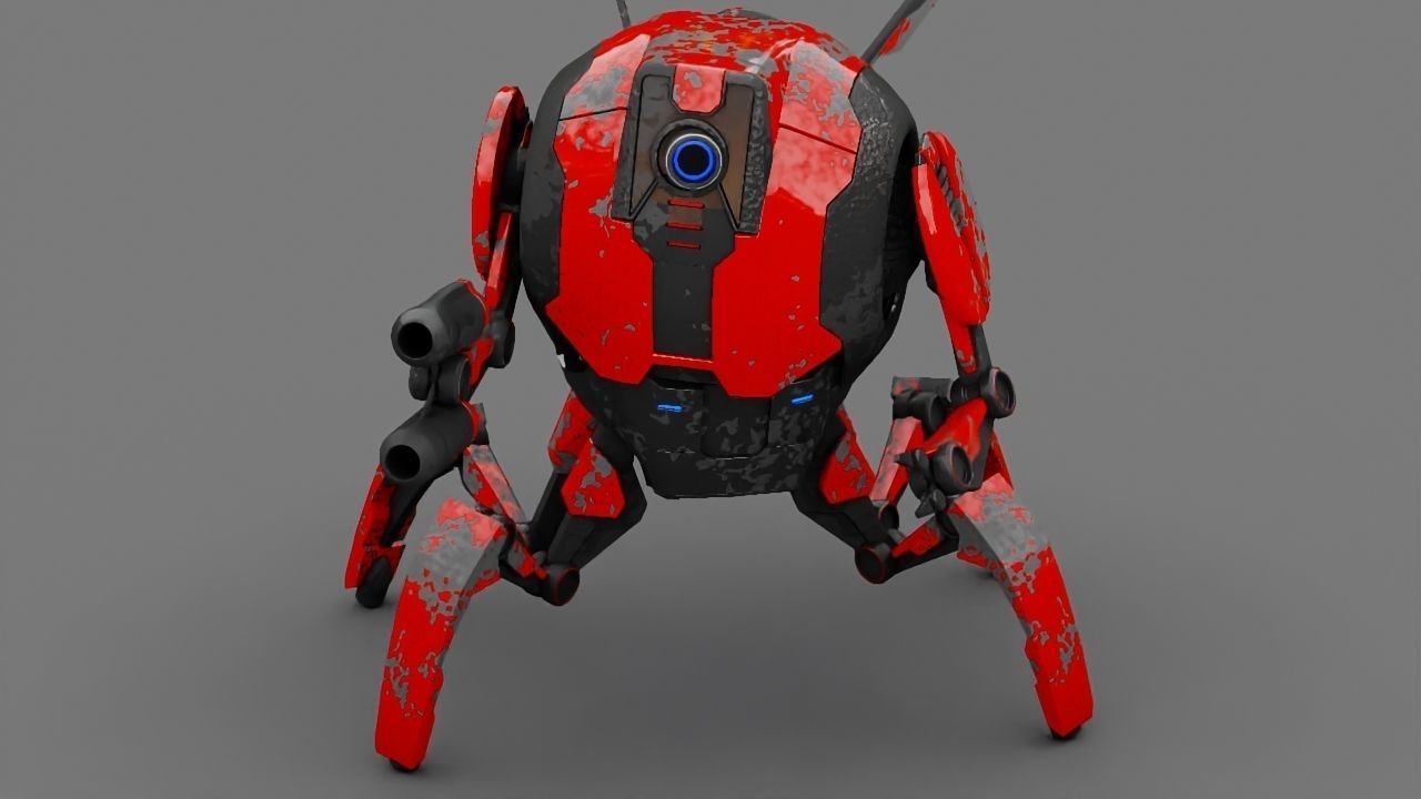 BUG DROID rigged character 3D model rigged | CGTrader