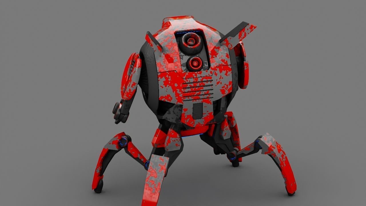 BUG DROID rigged character 3D model rigged | CGTrader