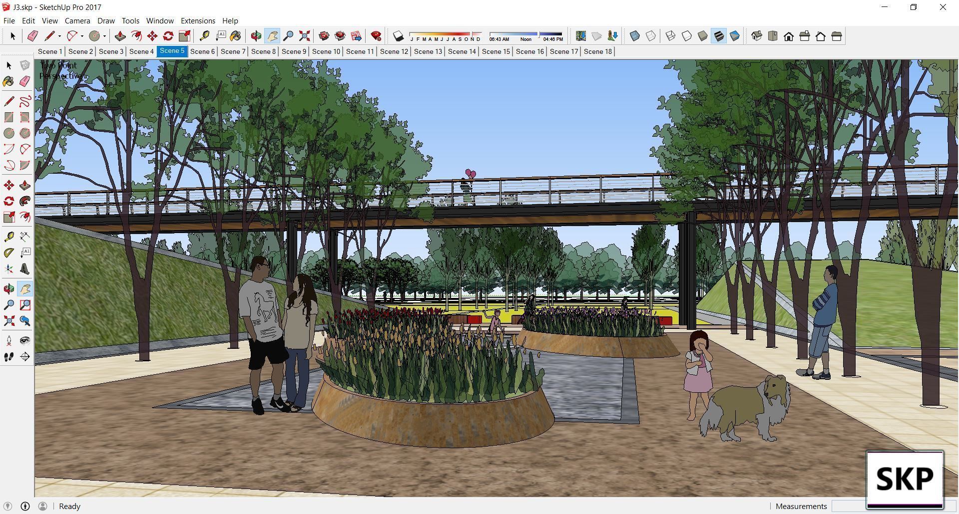 Sketchup Landscape Park J3 3D model | CGTrader