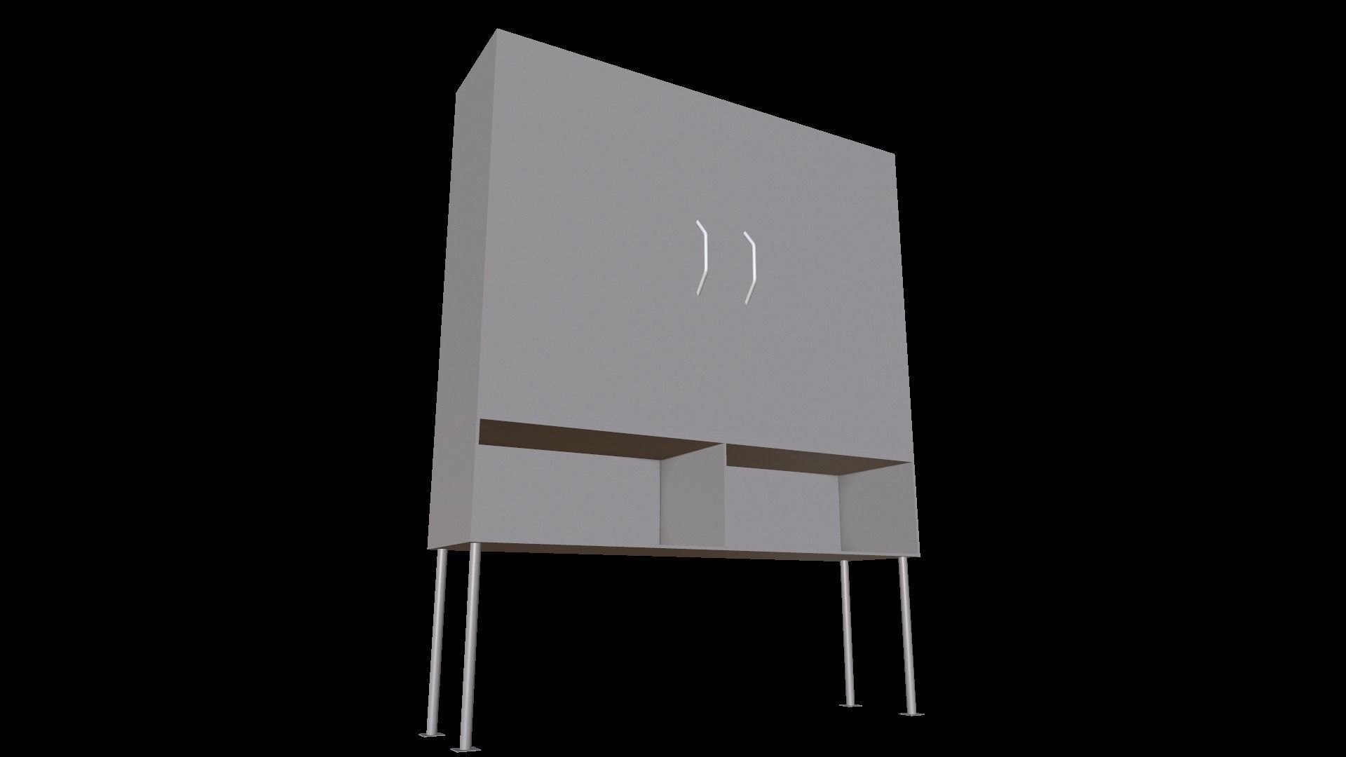 3D model Grey Panel VR / AR / low-poly | CGTrader