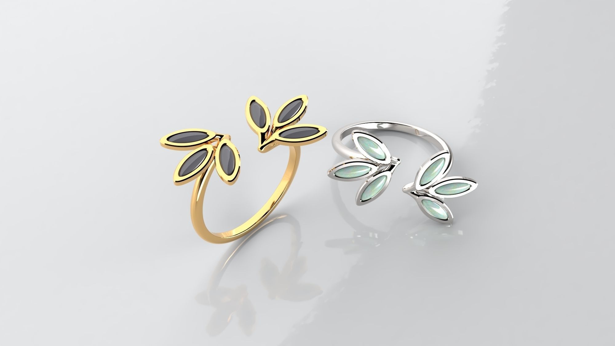 001 jewelry set free 3D model 3D printable | CGTrader