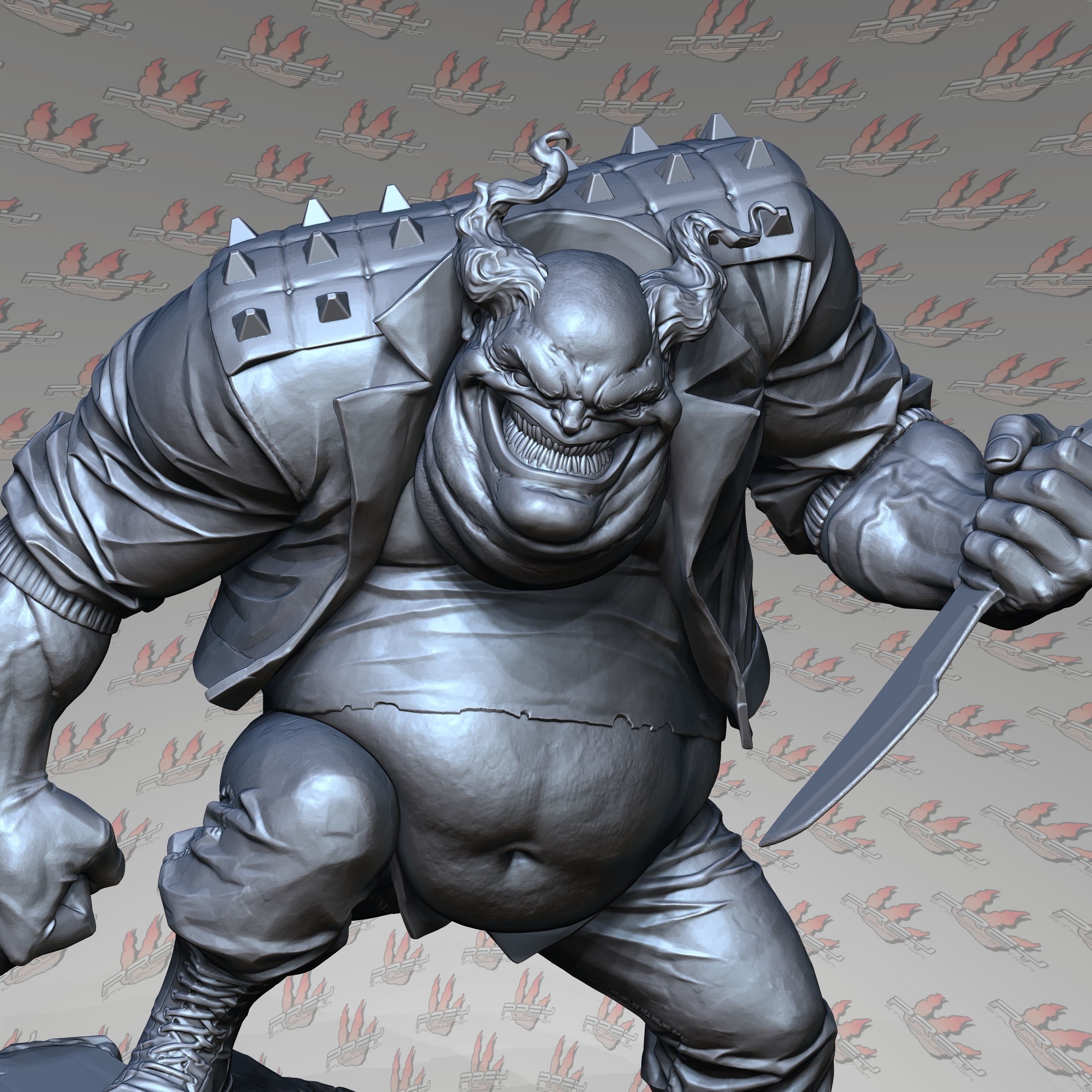 Hell Clown 1-57 scale - 32mm scale - 3D model 3D printable | CGTrader