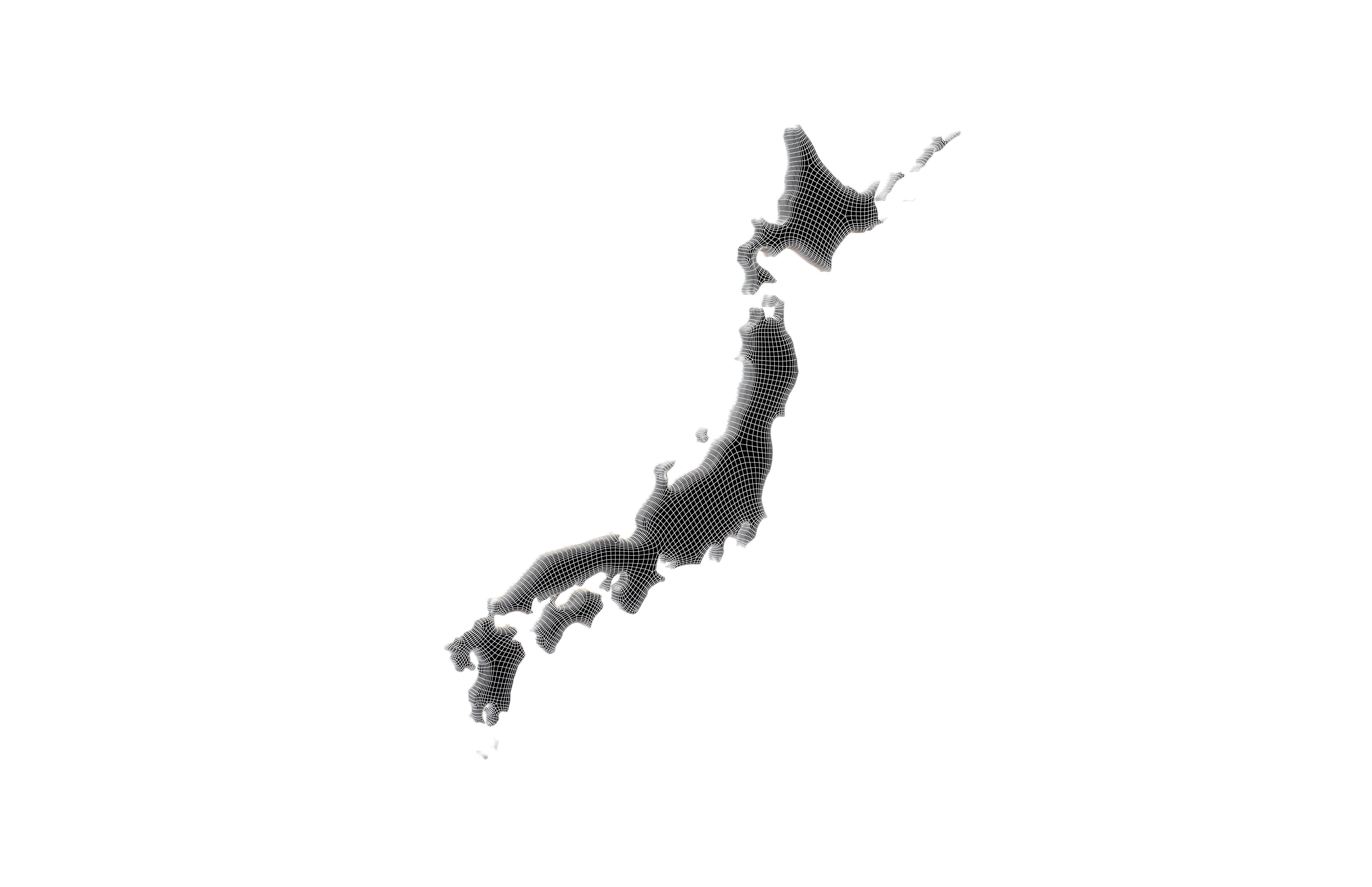 3D model Japan Map v1 001 VR / AR / low-poly | CGTrader