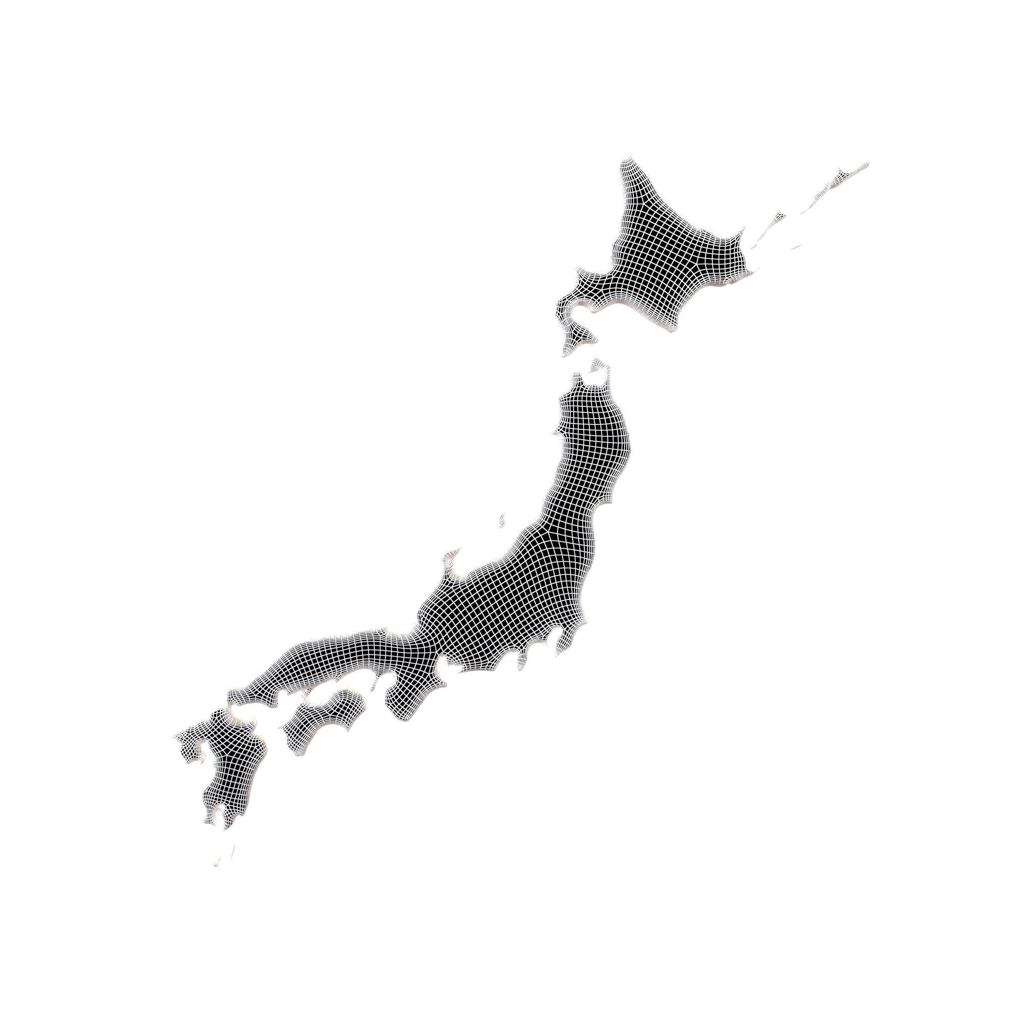 3D model Japan Map v1 001 VR / AR / low-poly | CGTrader