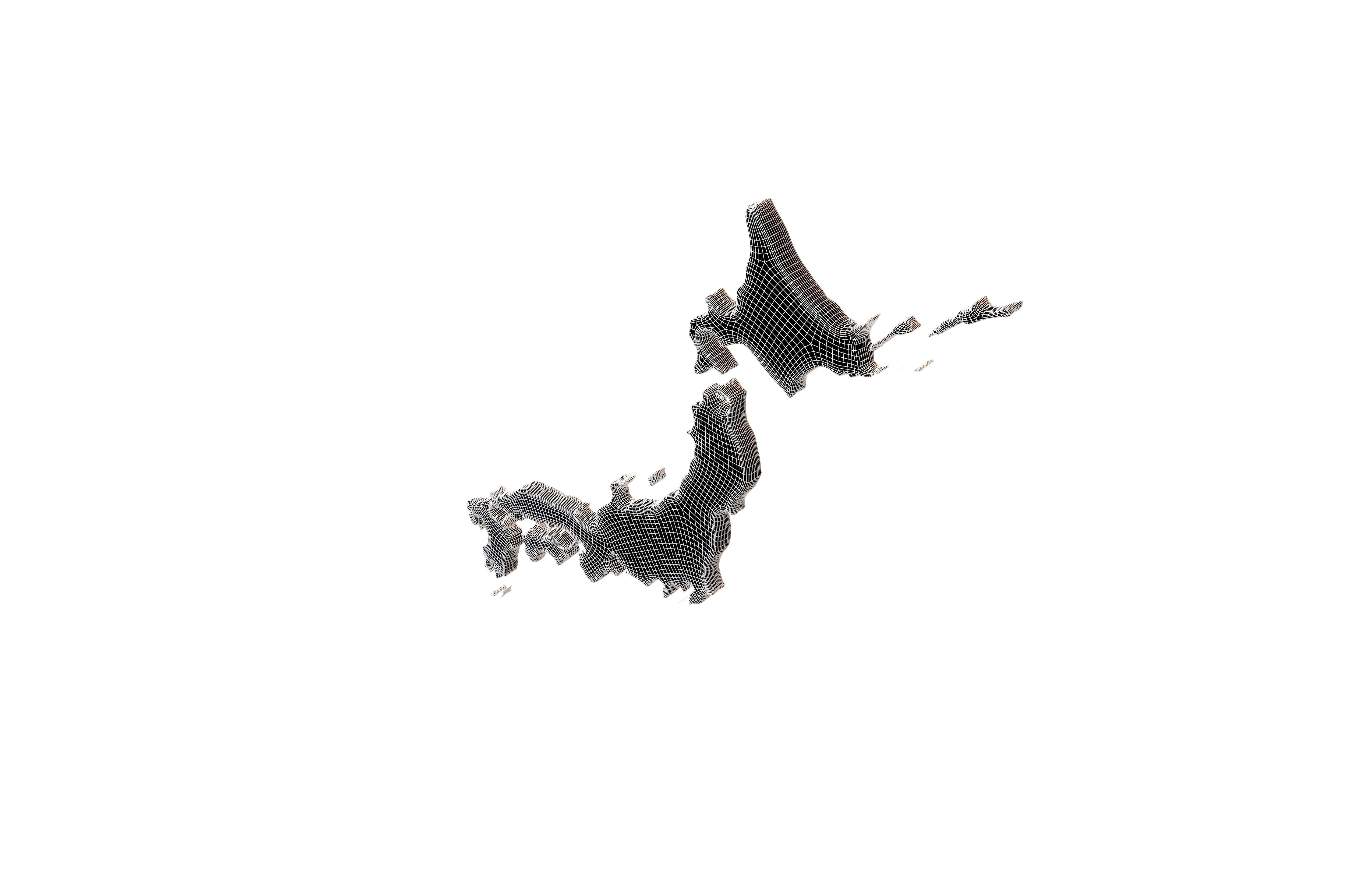 3D model Japan Map v1 001 VR / AR / low-poly | CGTrader