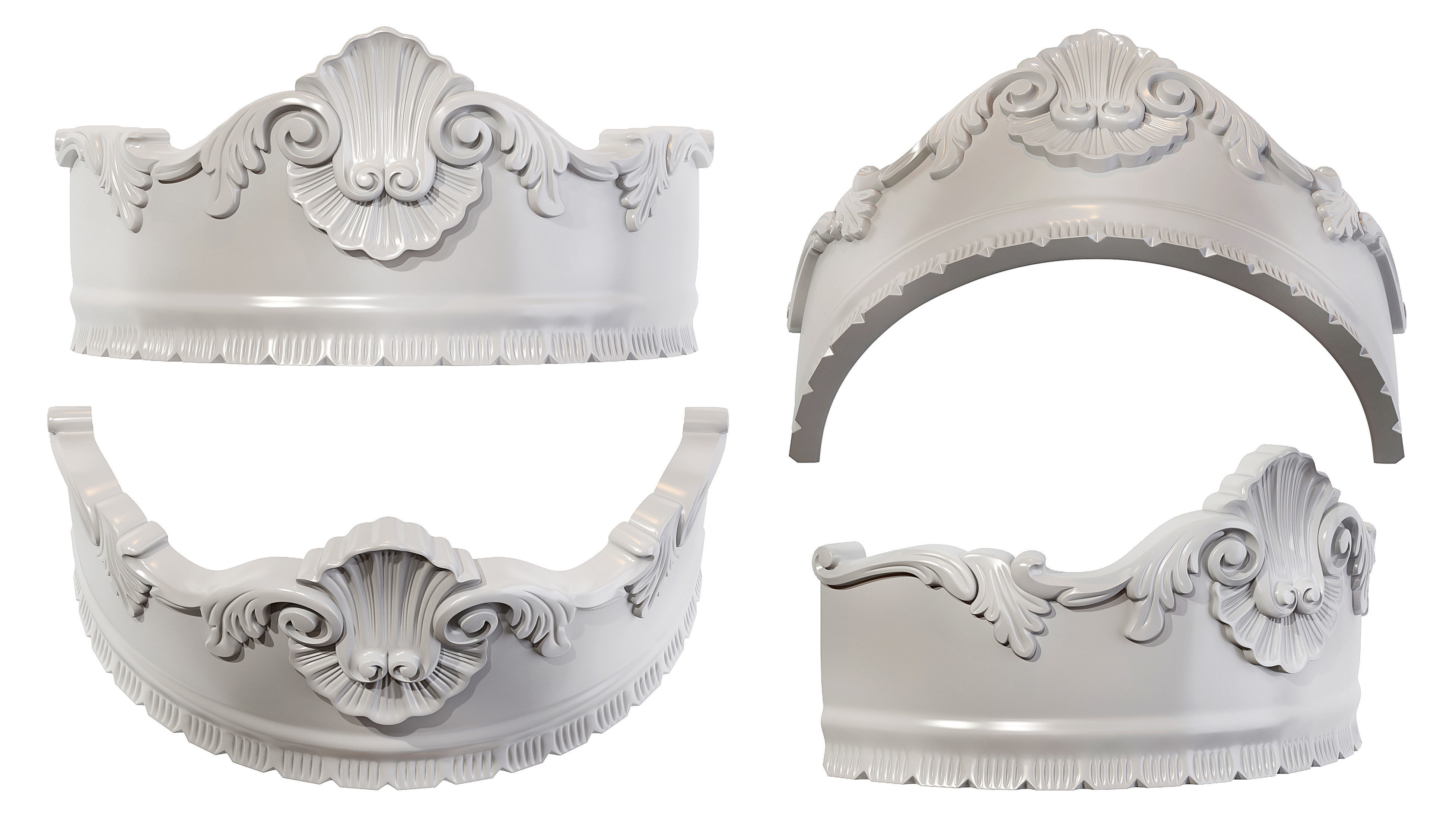 Classic crown 3D model | CGTrader