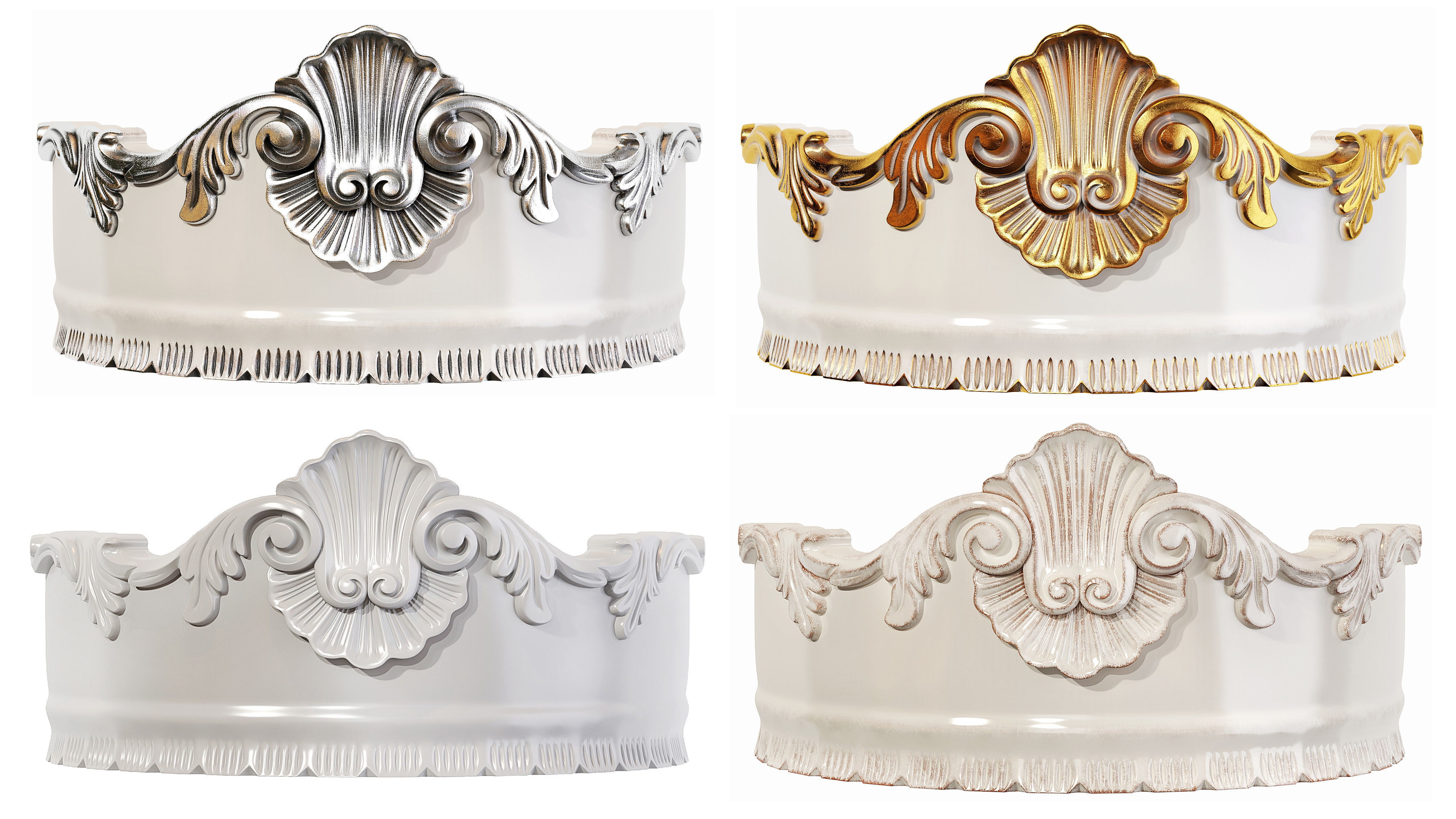 Classic crown 3D model | CGTrader