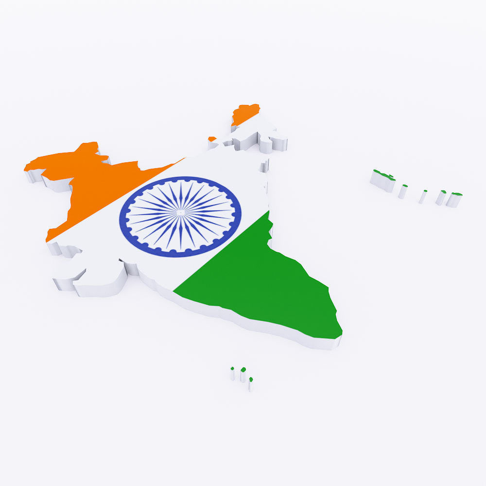 3D model India map 3d model VR / AR / low-poly | CGTrader