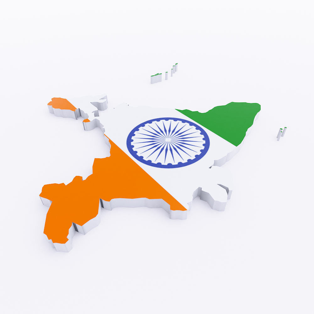 3D model India map 3d model VR / AR / low-poly | CGTrader
