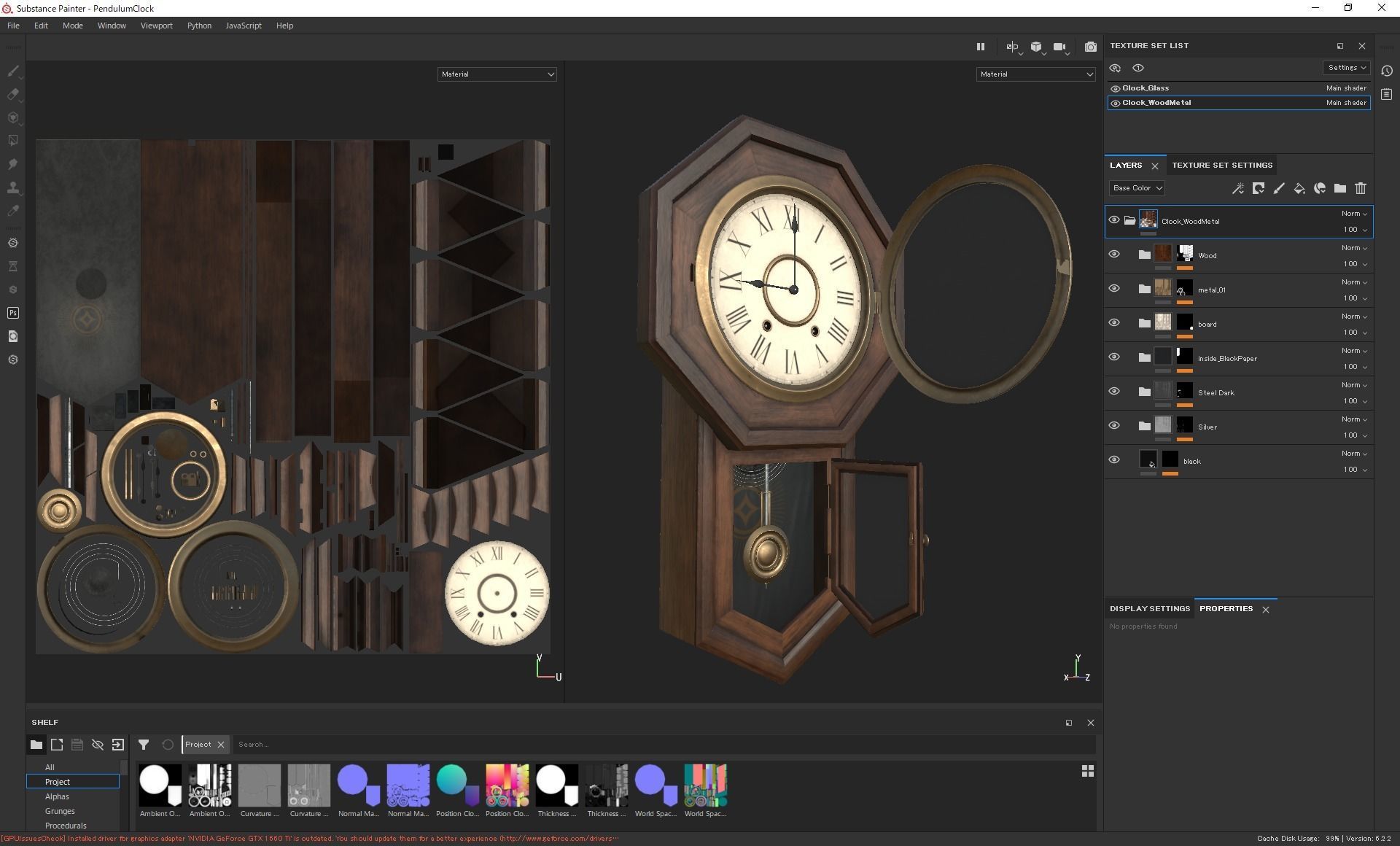 Pendulum Clock 3D model | CGTrader