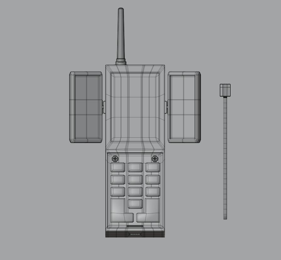 3D model Retro Sci-Fi Phone VR / AR / low-poly | CGTrader