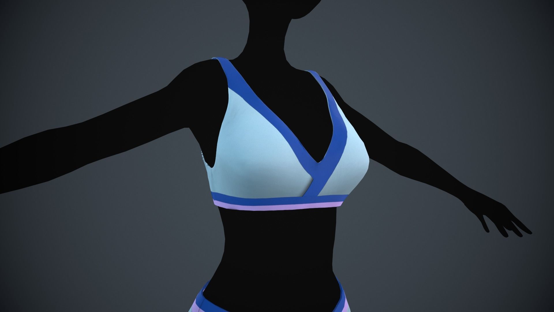 3D model Female Bra and Underwear VR / AR / low-poly | CGTrader