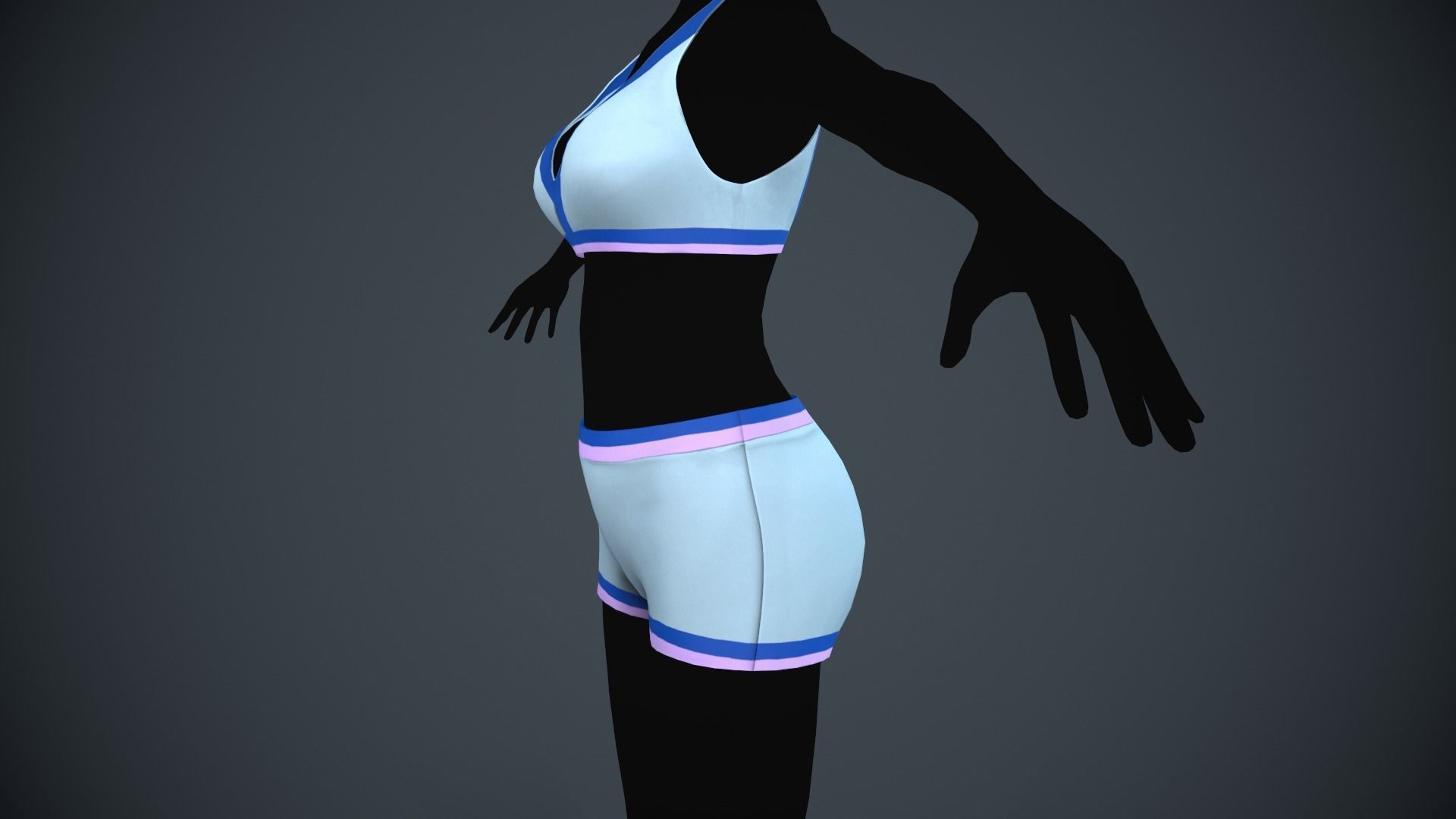 3D model Female Bra and Underwear VR / AR / low-poly | CGTrader