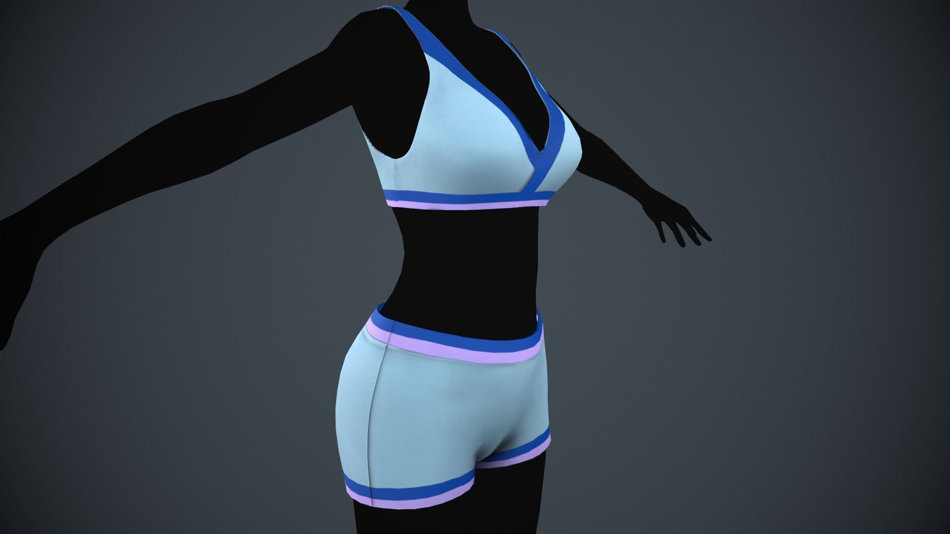 3D model Female Bra and Underwear VR / AR / low-poly | CGTrader