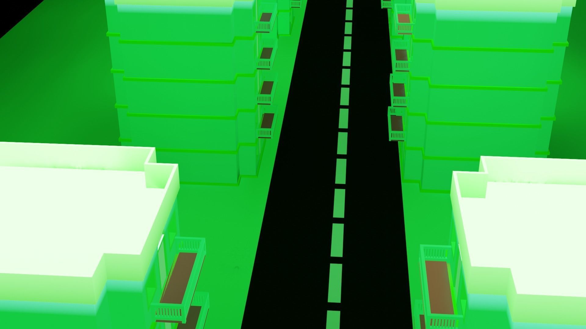 City and house modal free 3D model | CGTrader