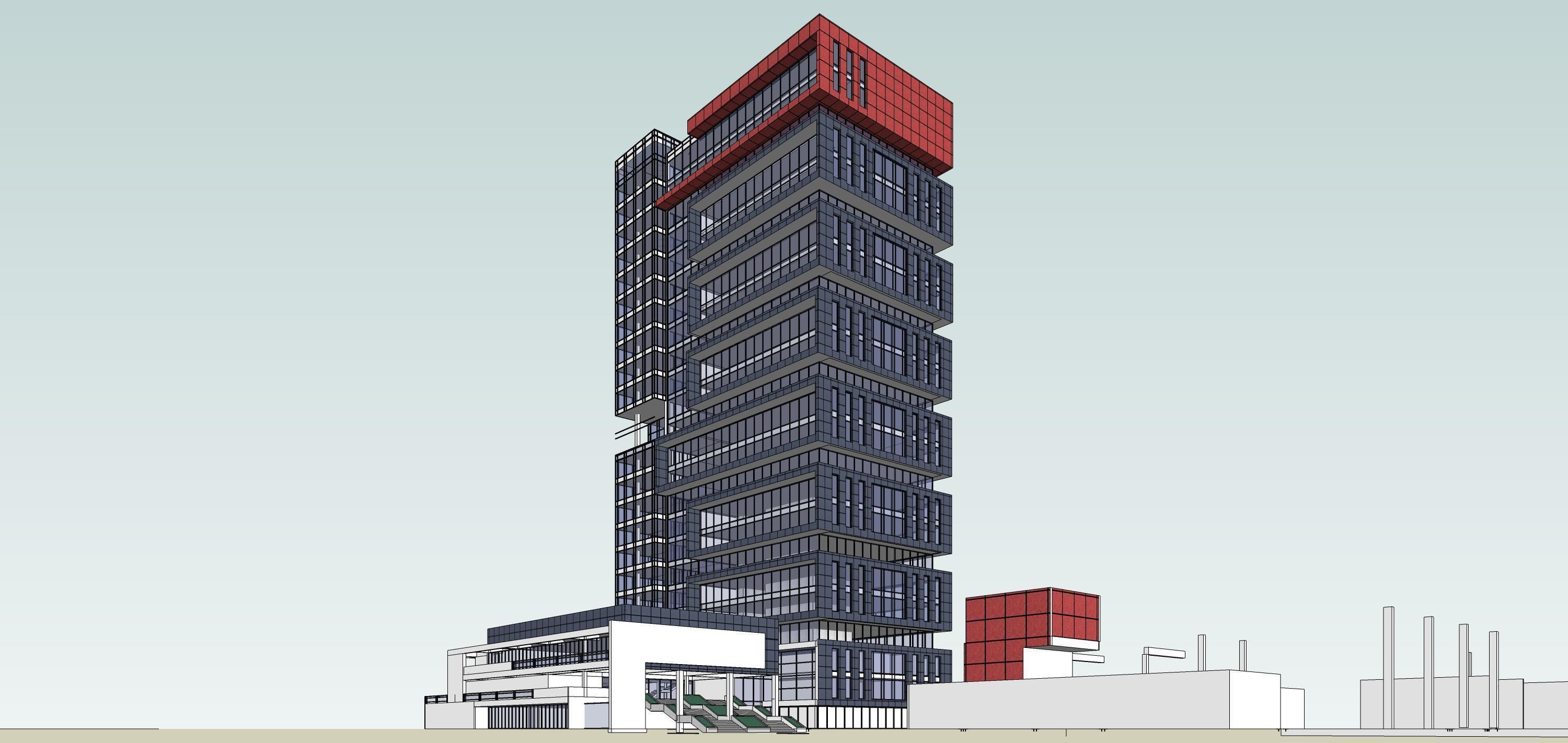 Sketchup Office building T4 3D model | CGTrader