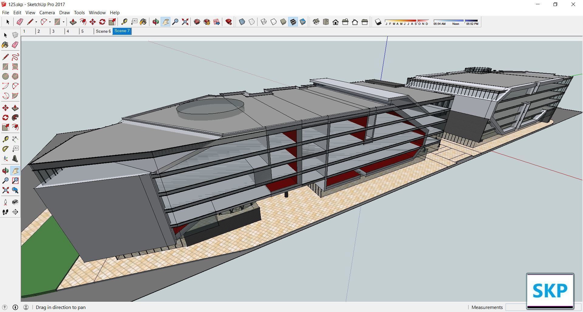 Sketchup Office building 125 3D model | CGTrader