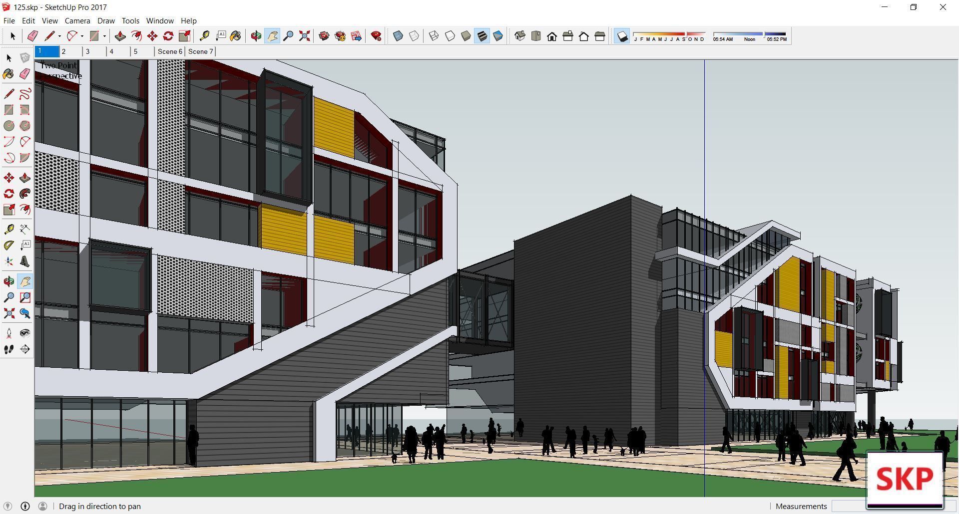 Sketchup Office building 125 3D model | CGTrader