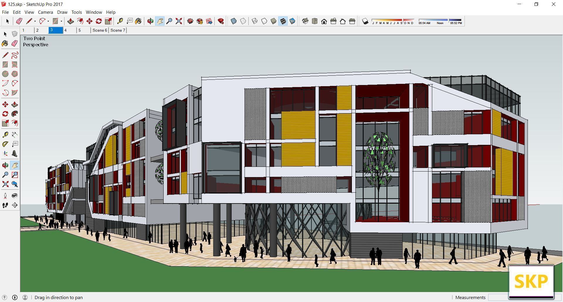 Sketchup Office building 125 3D model | CGTrader
