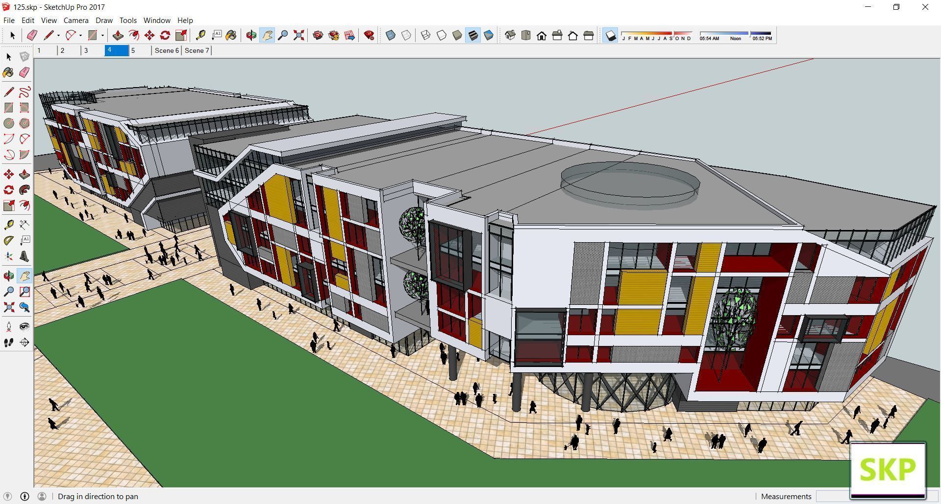 Sketchup Office building 125 3D model | CGTrader