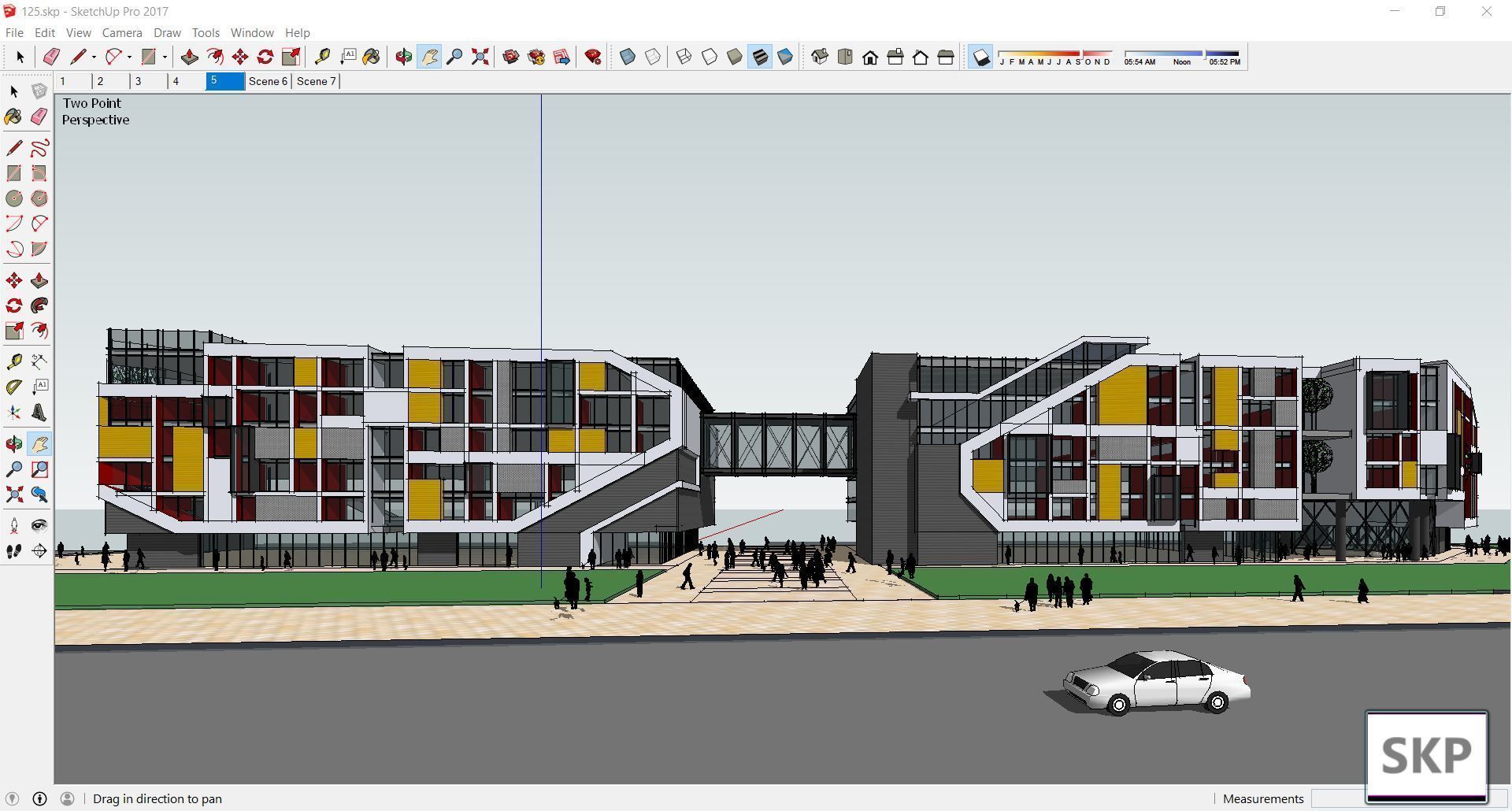 Sketchup Office building 125 3D model | CGTrader