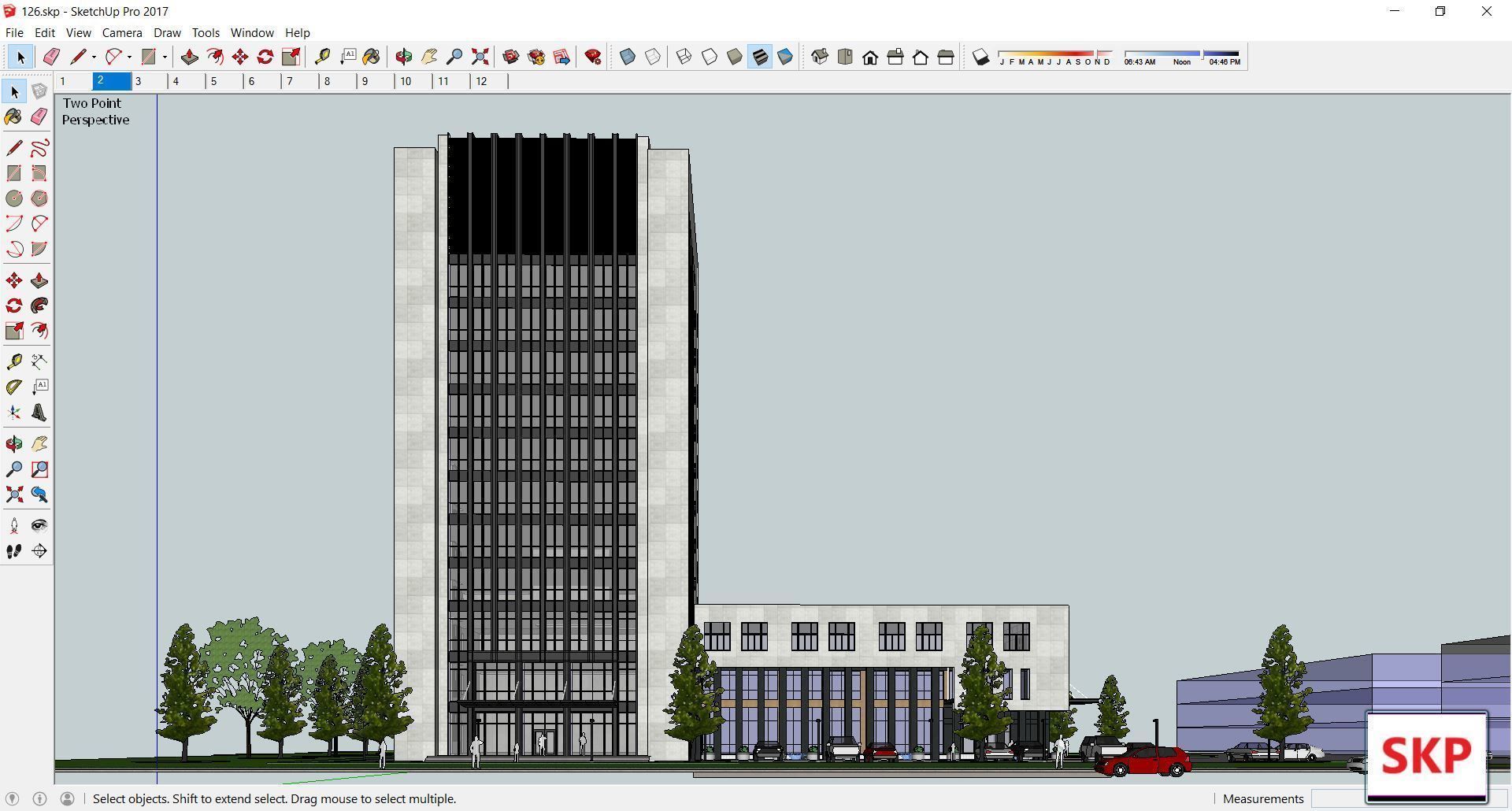 Sketchup Office building 126 3D model | CGTrader