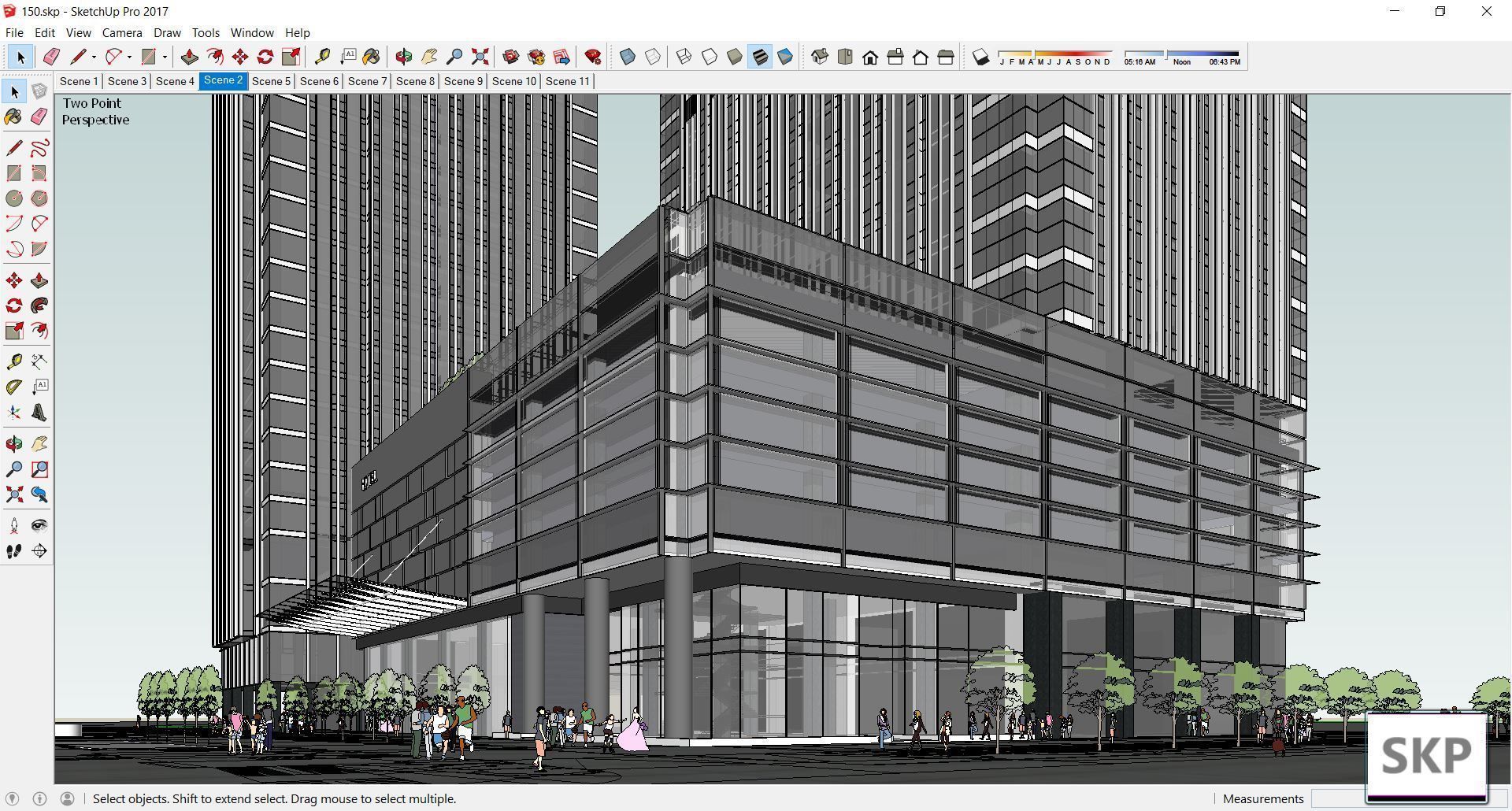 Sketchup Office building 150 3D model | CGTrader
