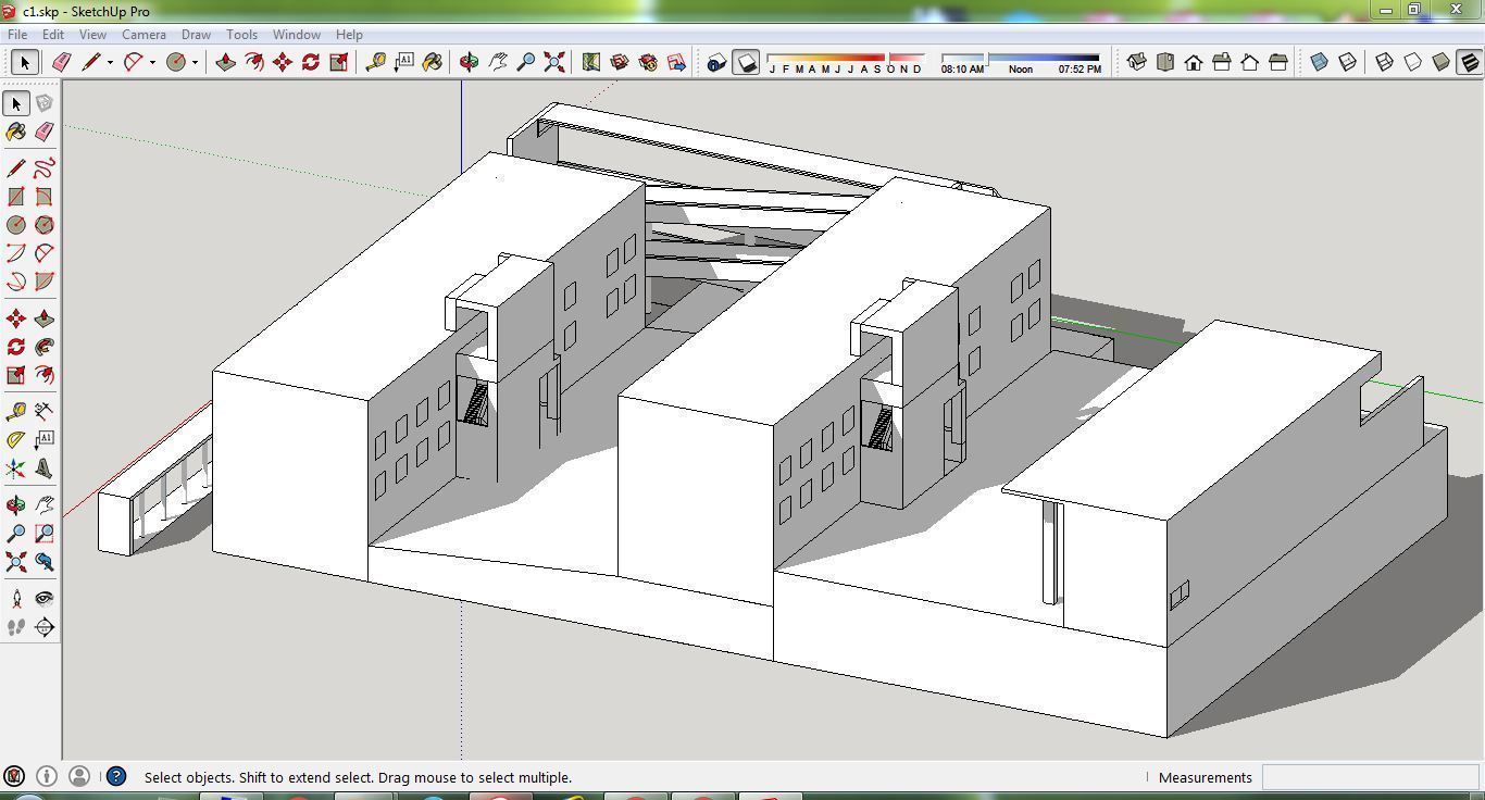 Sketchup Office building C1 free 3D model | CGTrader