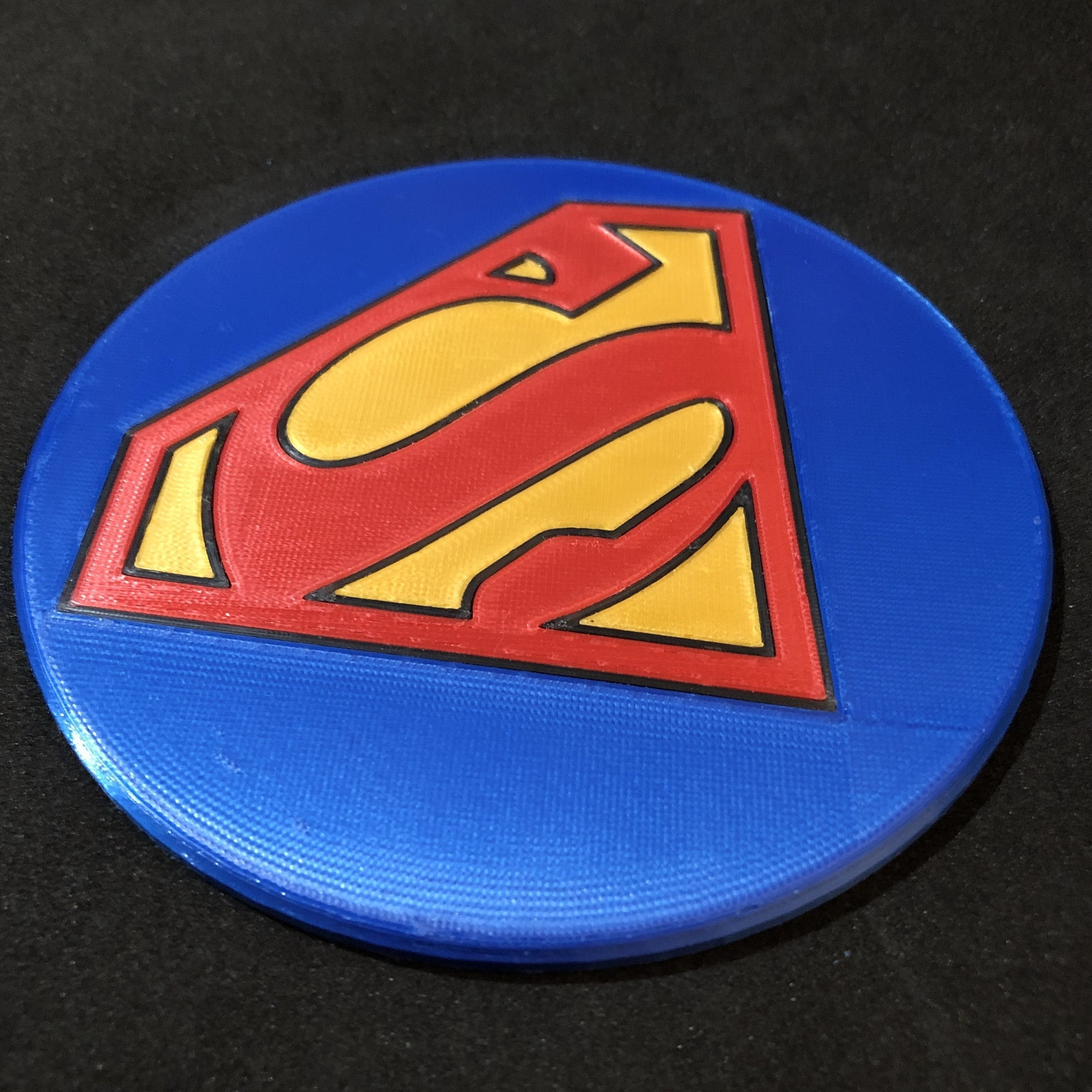 Superman Emblem Coaster 3D model 3D printable | CGTrader