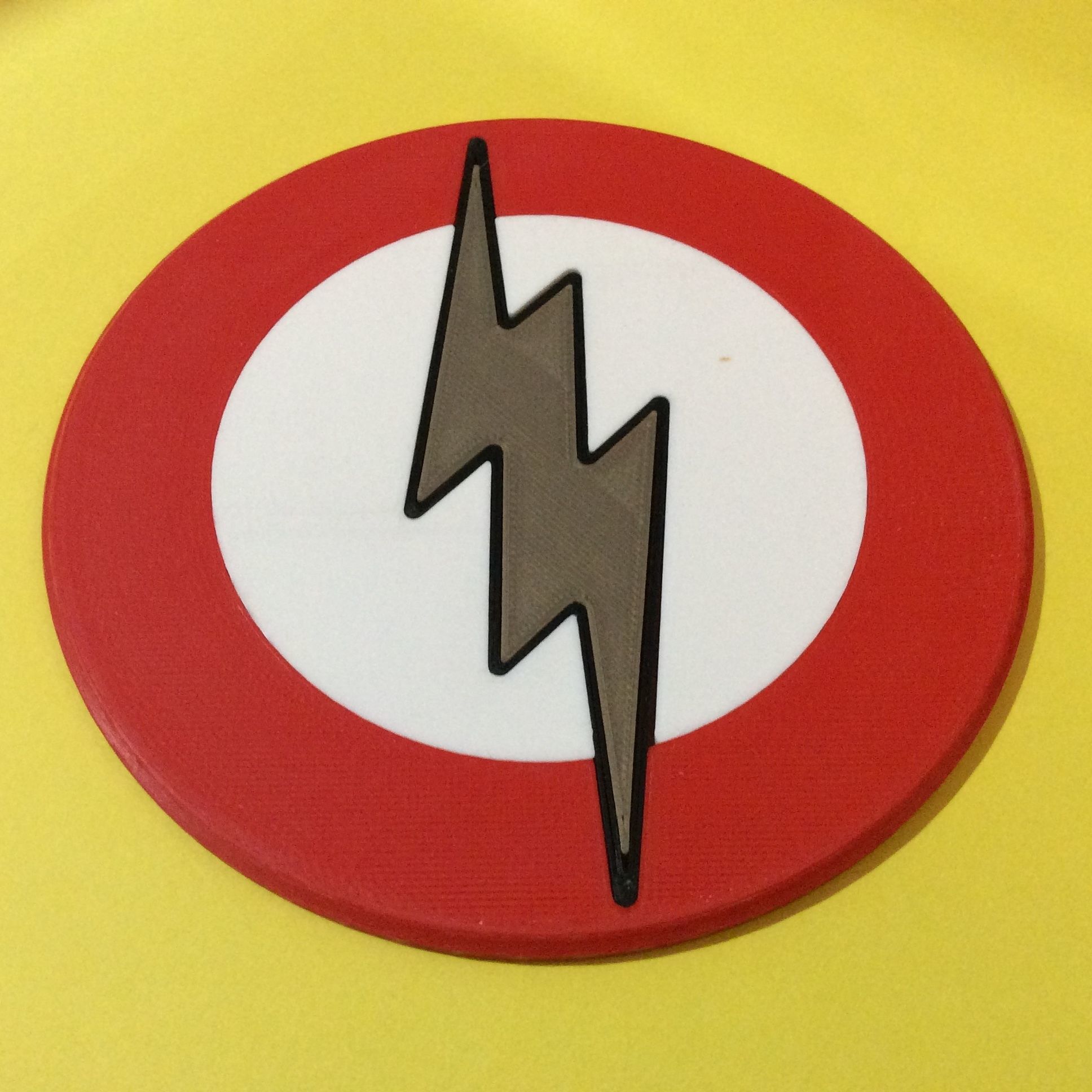 The Flash Emblem Coaster 3D model 3D printable | CGTrader