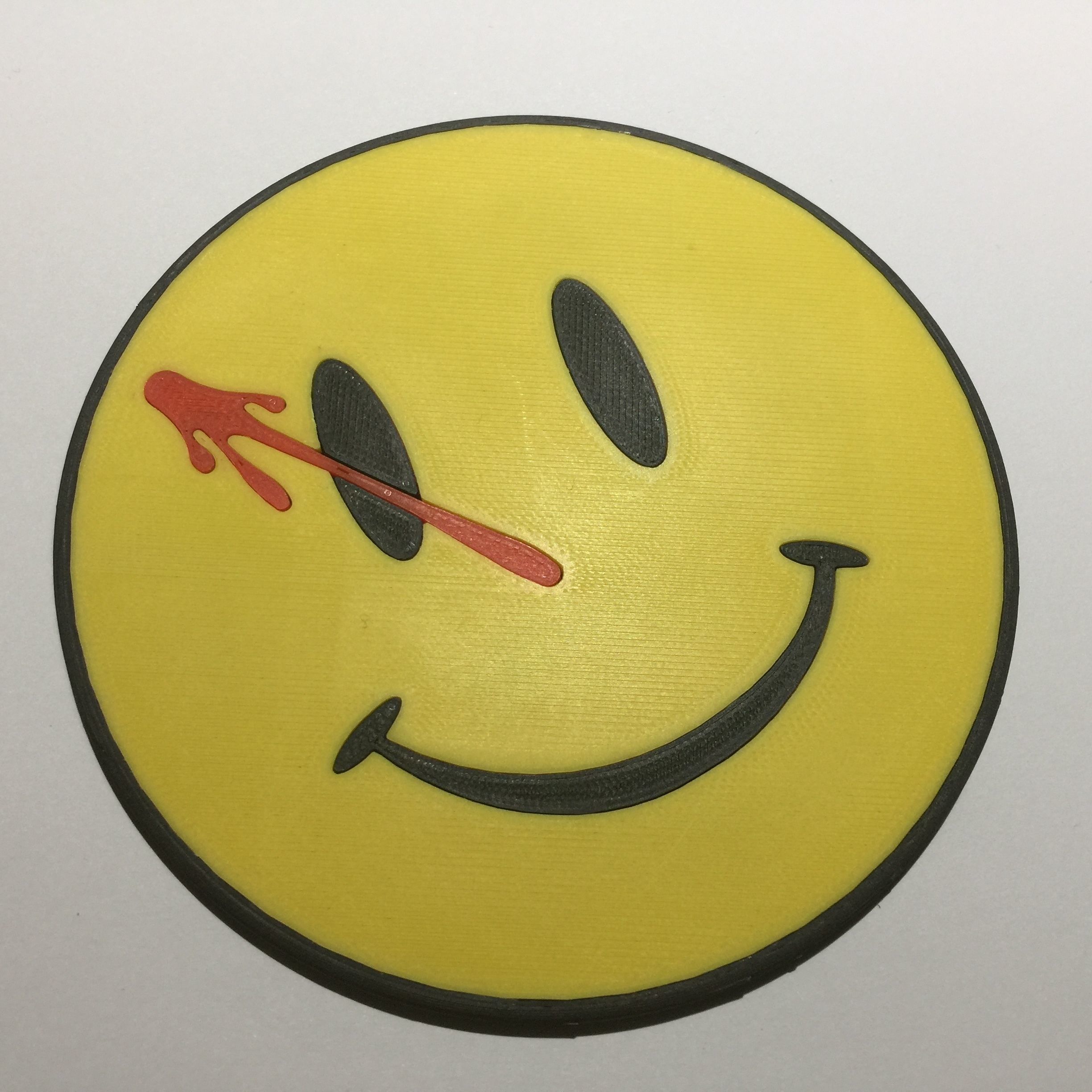 The Comedian Smiley Emblem Watchmen Coaster 3D model 3D printable ...