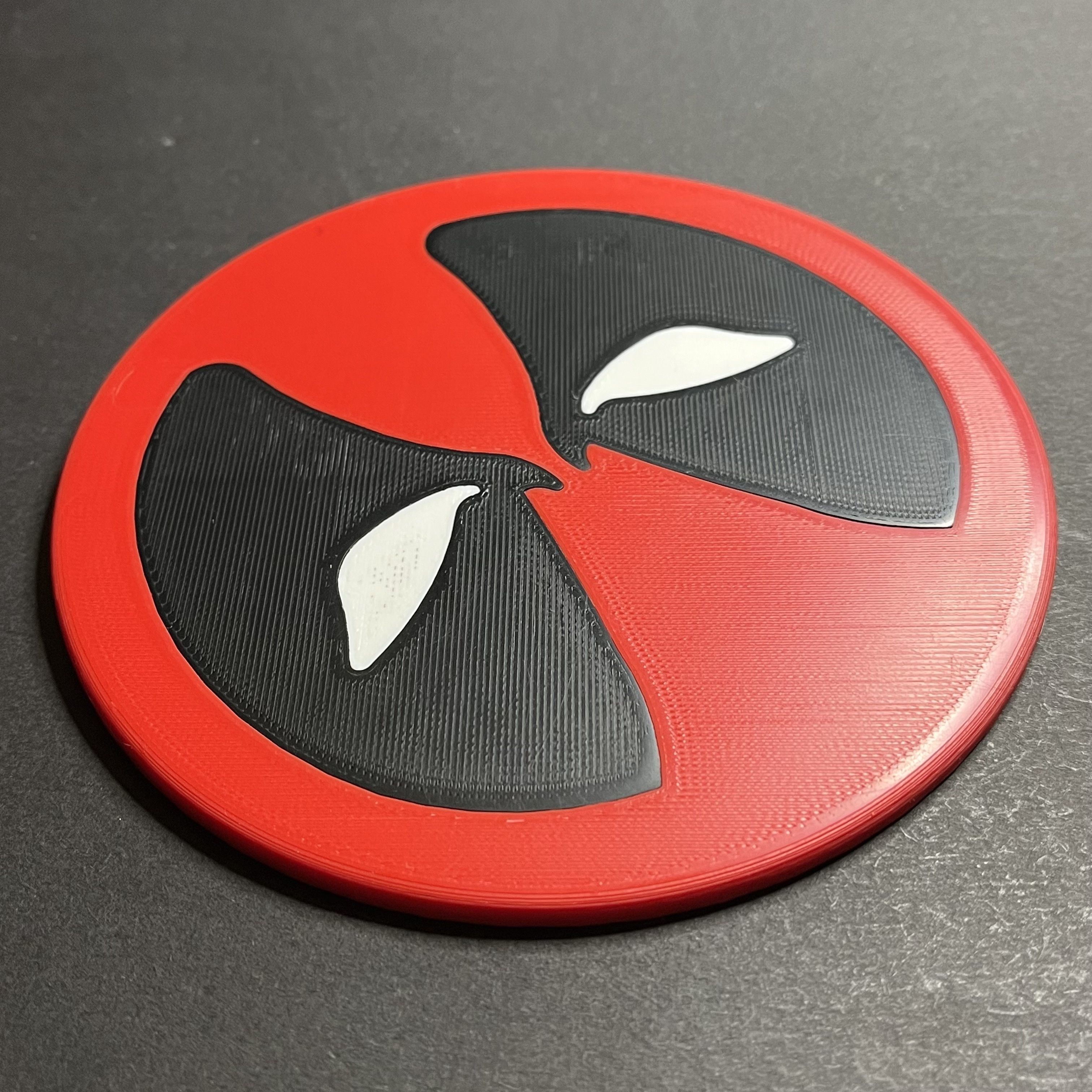 Deadpool Emblem Coaster 3D model 3D printable | CGTrader