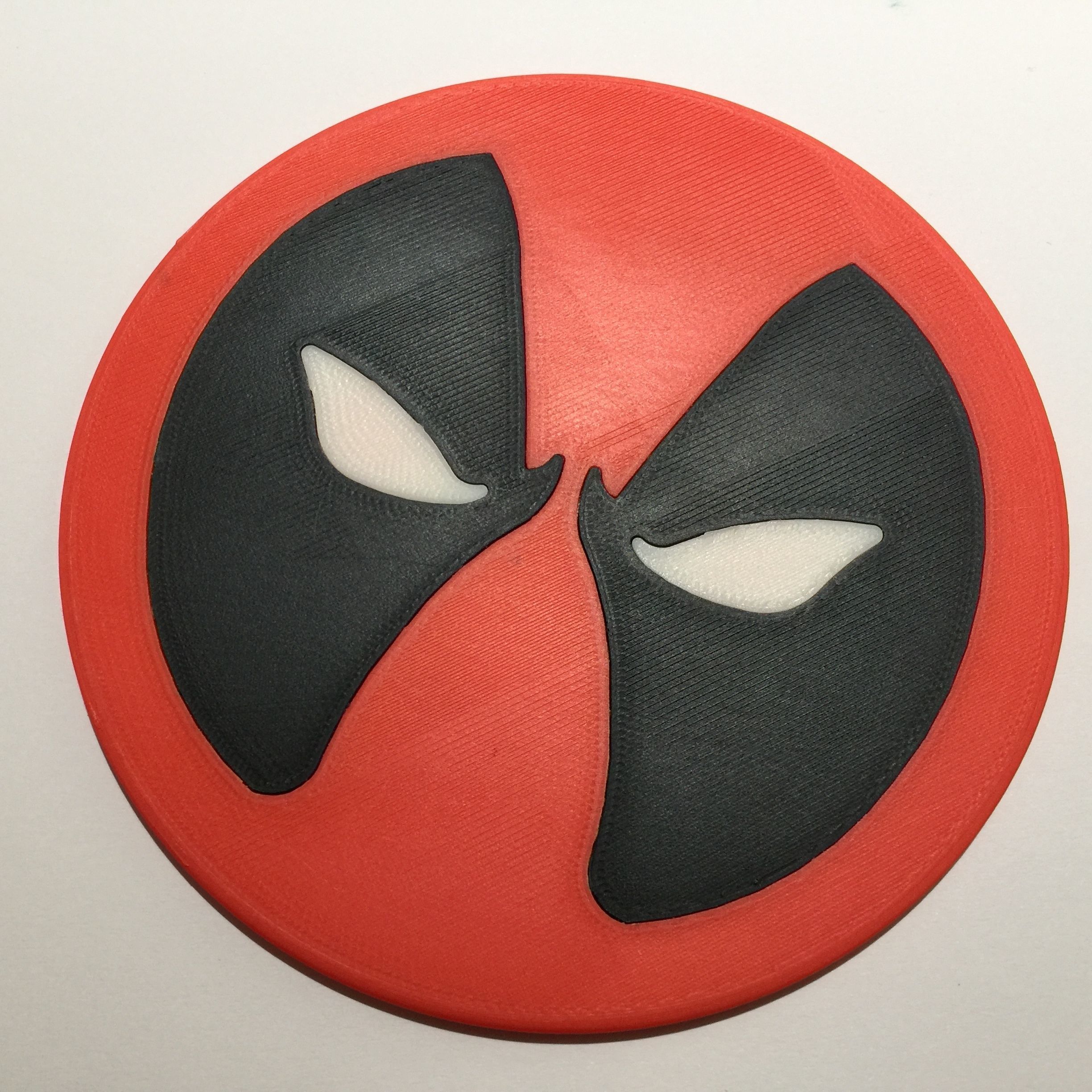 Deadpool Emblem Coaster 3D model 3D printable | CGTrader