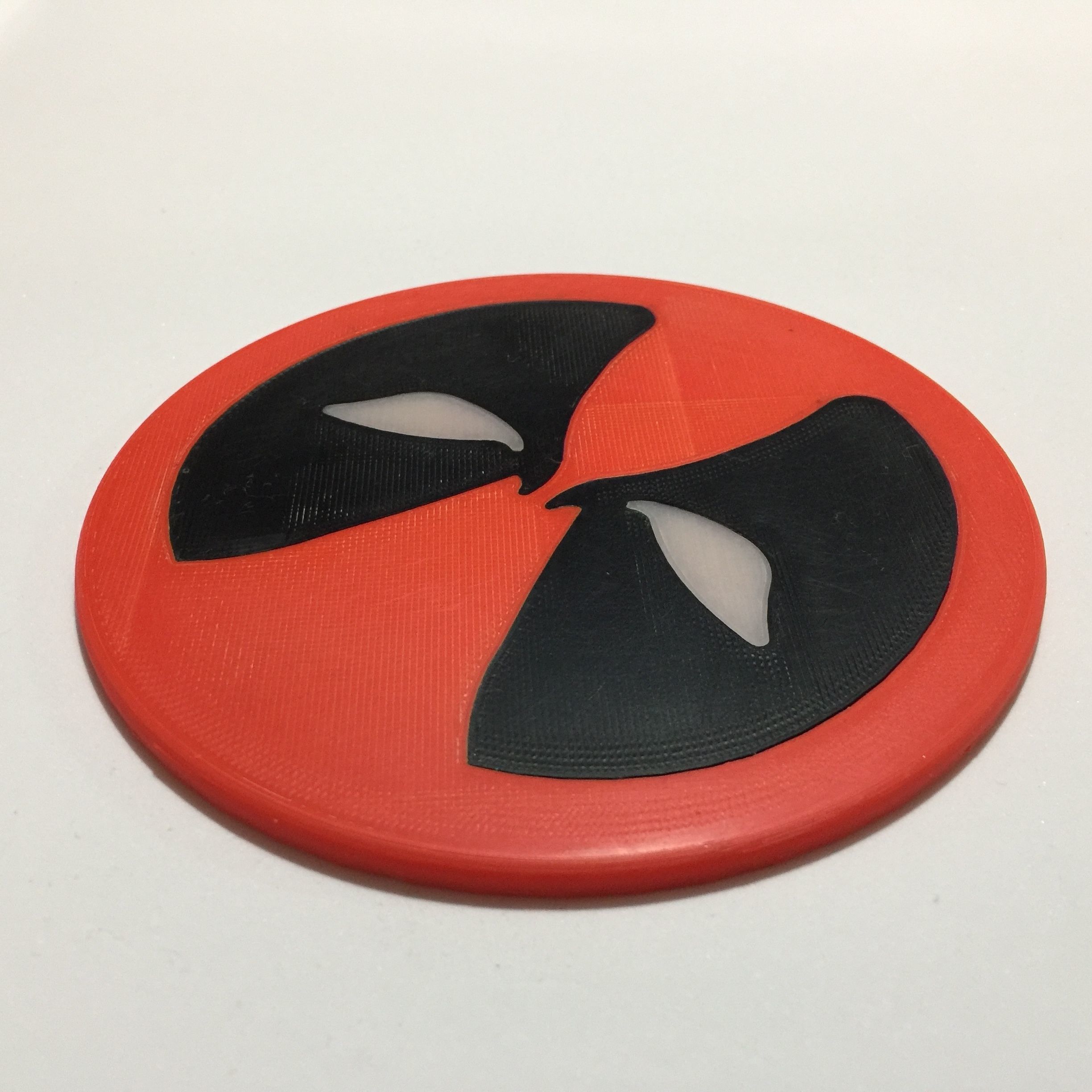 Deadpool Emblem Coaster 3D model 3D printable | CGTrader