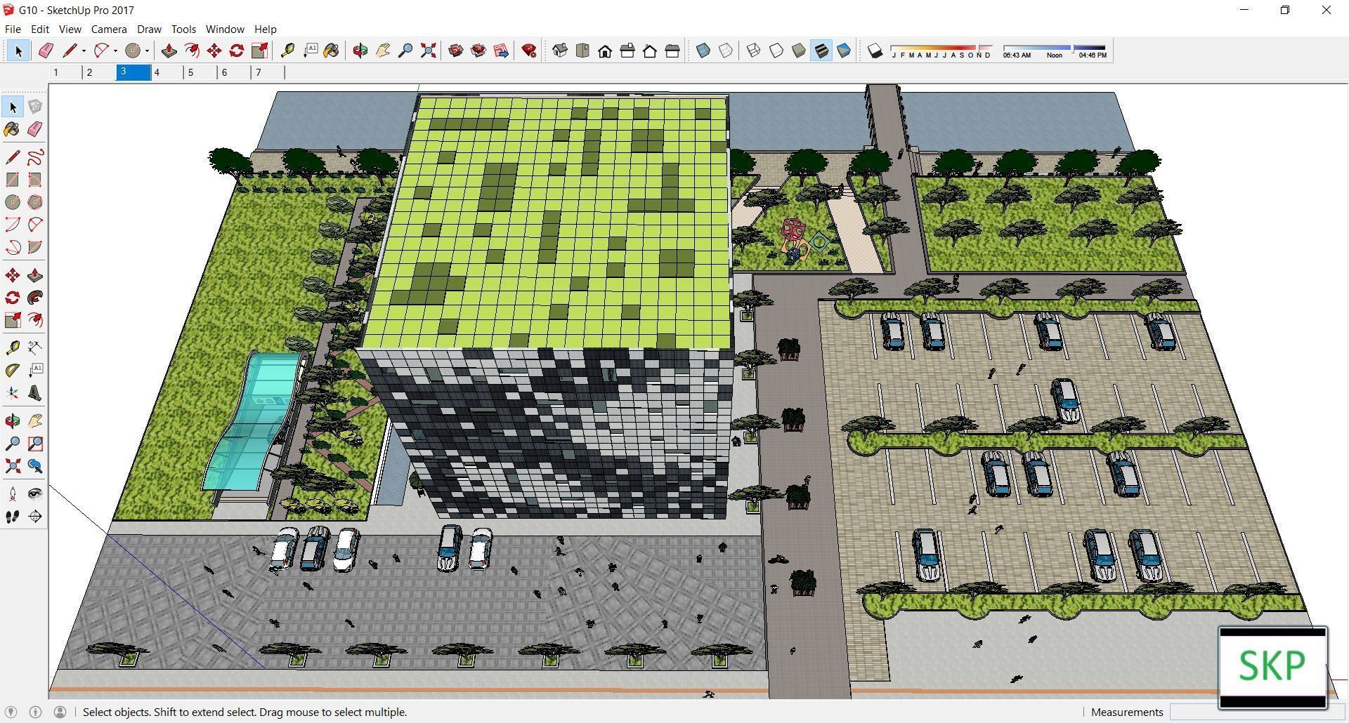Sketchup Office building G10 3D model | CGTrader