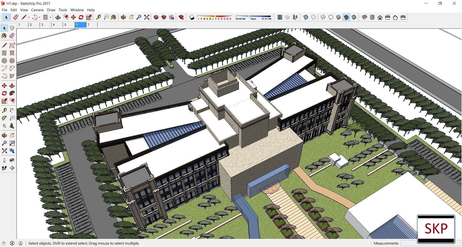Sketchup Office building H7 3D model | CGTrader