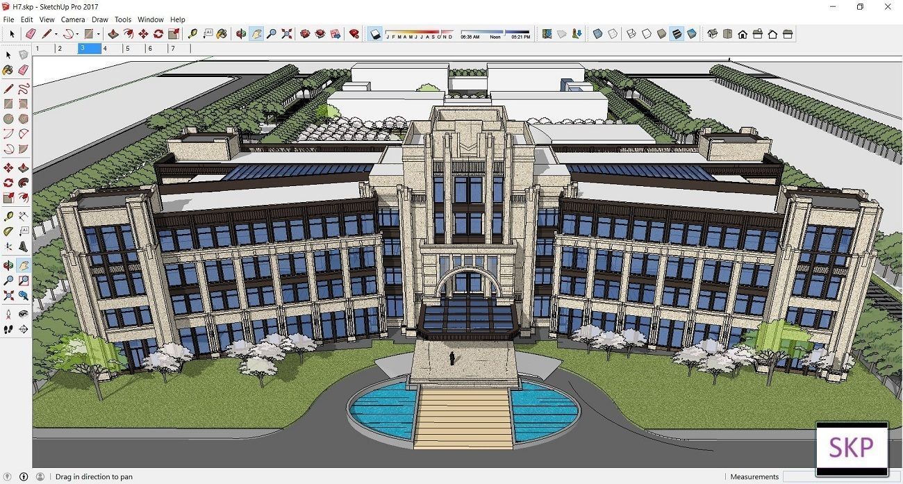 Sketchup Office building H7 3D model | CGTrader