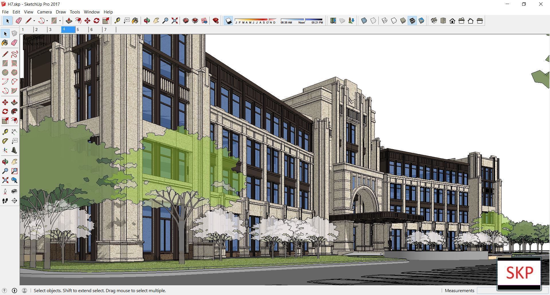 Sketchup Office building H7 3D model | CGTrader