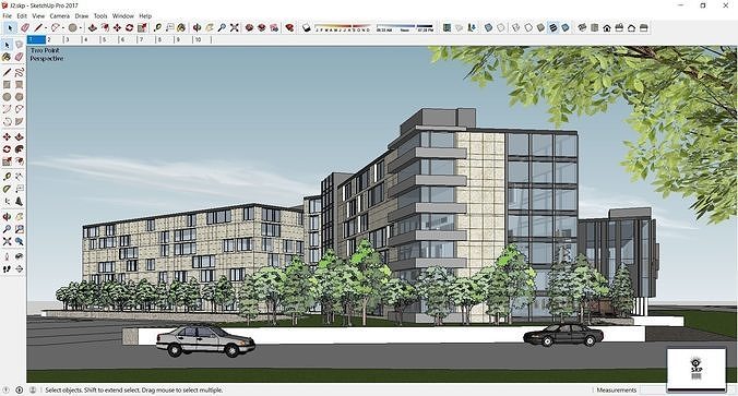 Sketchup Office building J2 3D model | CGTrader