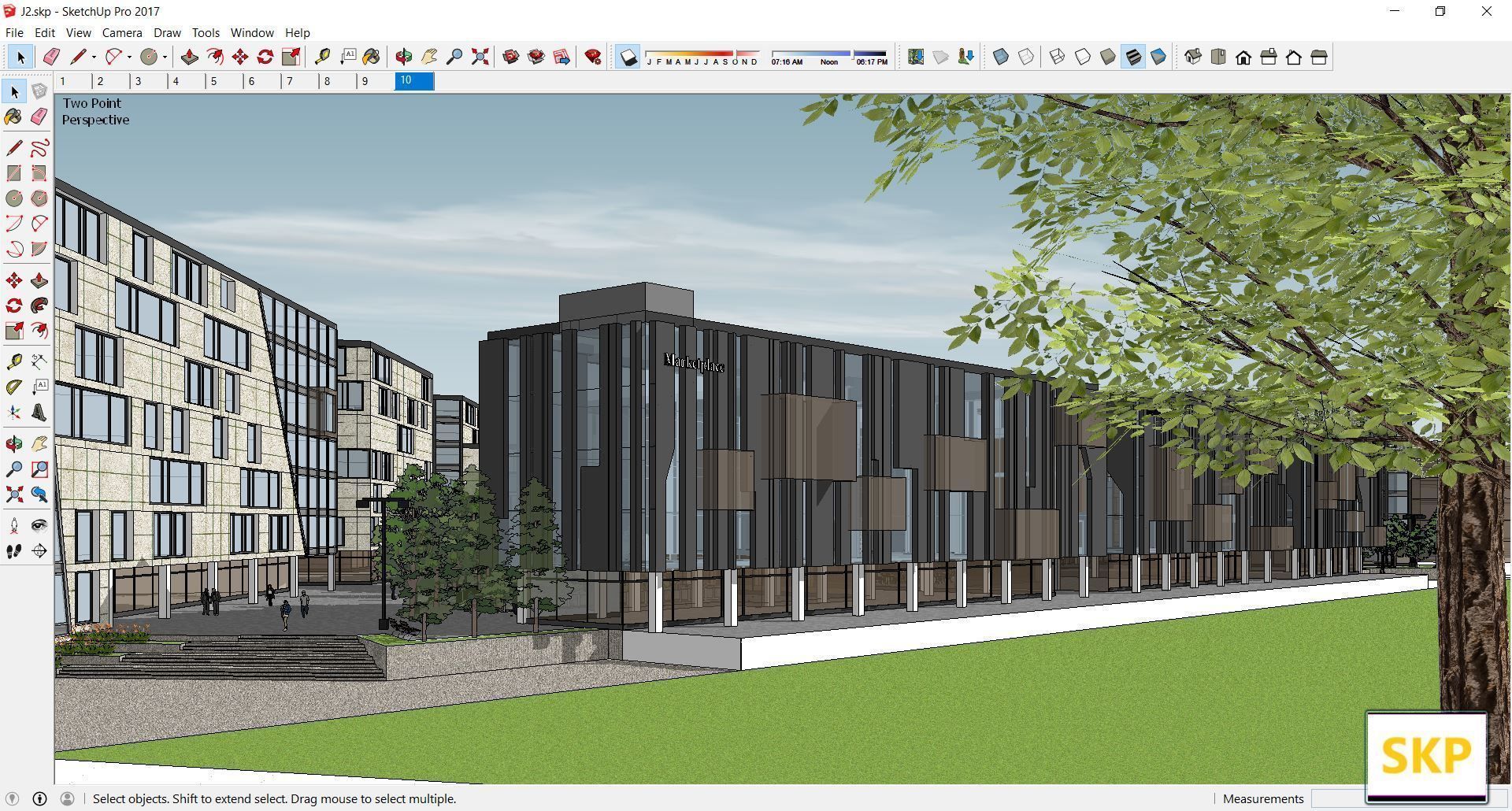 Sketchup Office building J2 3D model | CGTrader