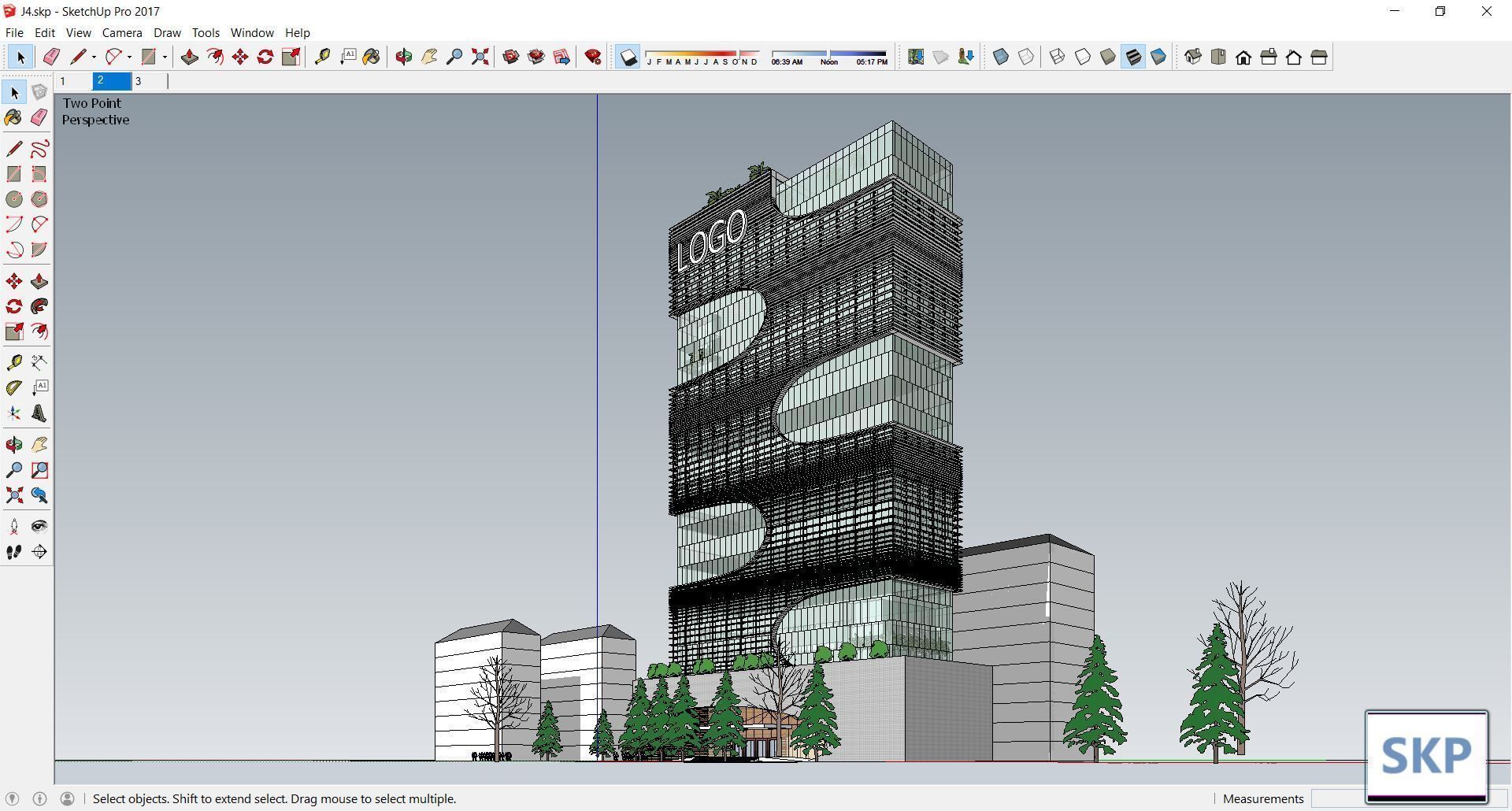 Sketchup Office building J4 3D model | CGTrader