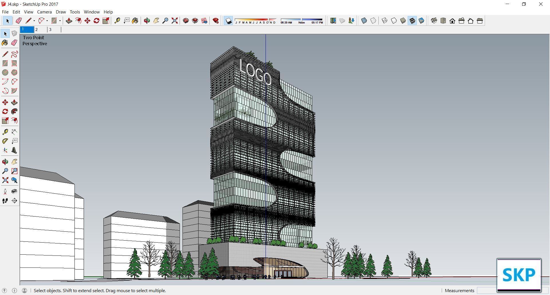 Sketchup Office building J4 3D model | CGTrader