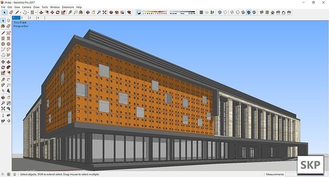 Sketchup Office building J9 3D model | CGTrader