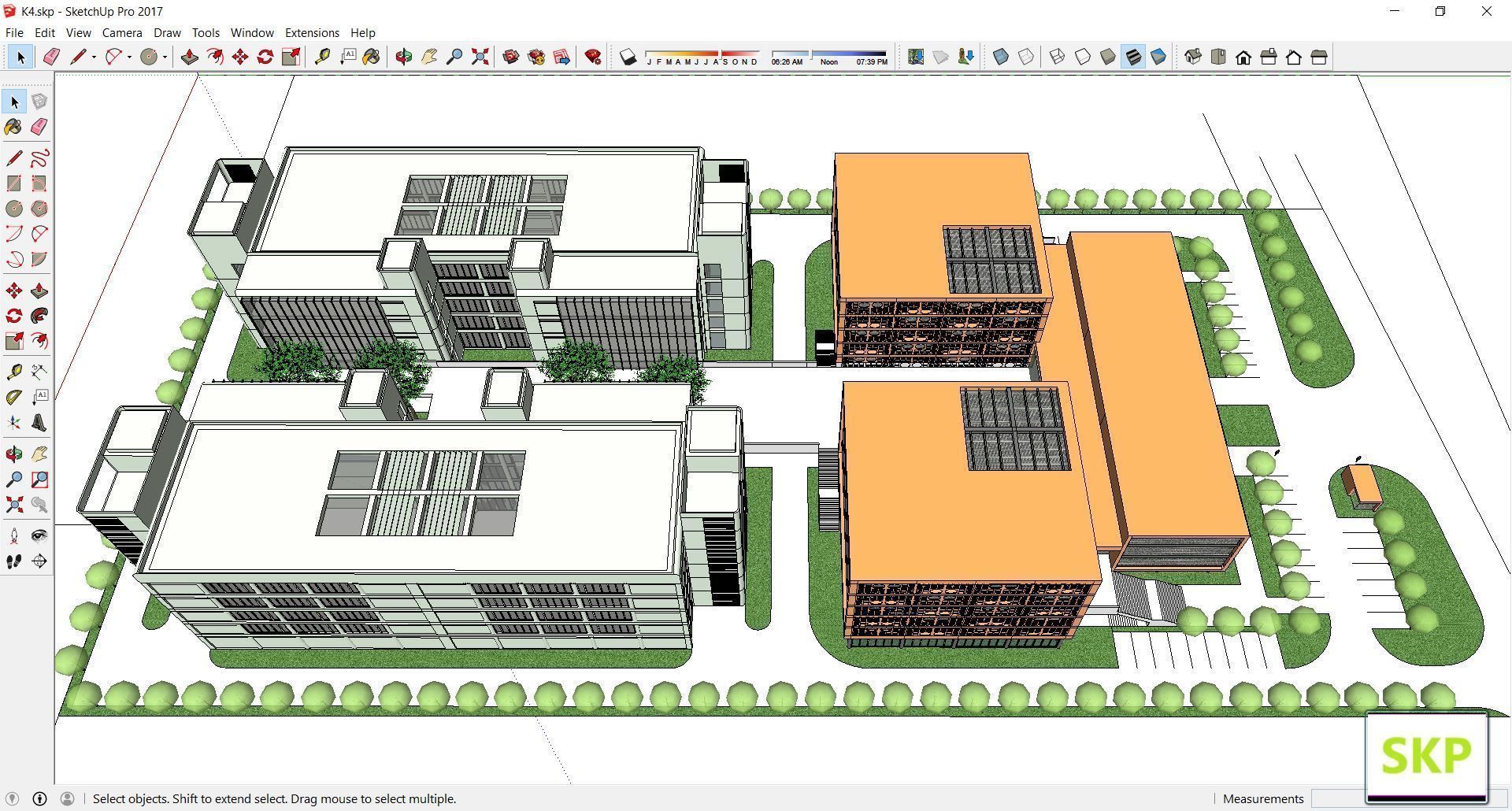 Sketchup Office building K4 3D model | CGTrader