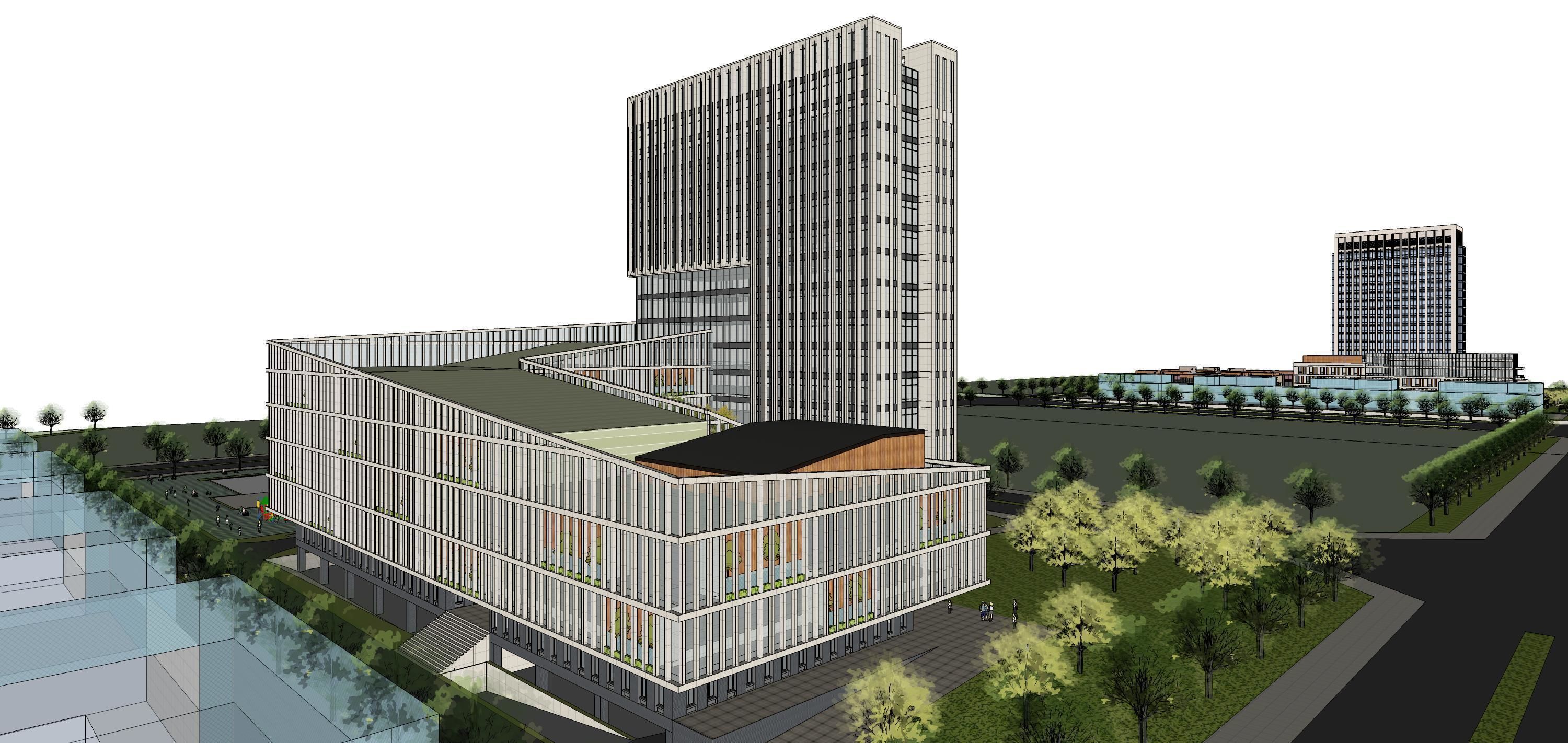 Sketchup Office building Q1 3D model | CGTrader