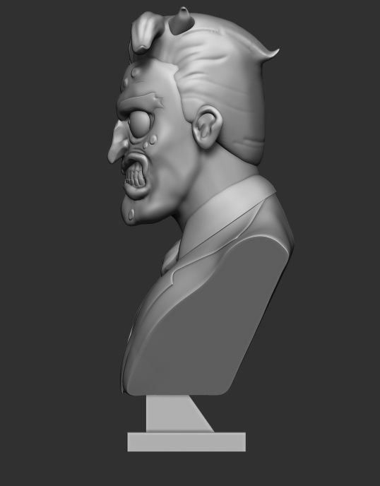 two faces batman animated series 3D model 3D printable | CGTrader