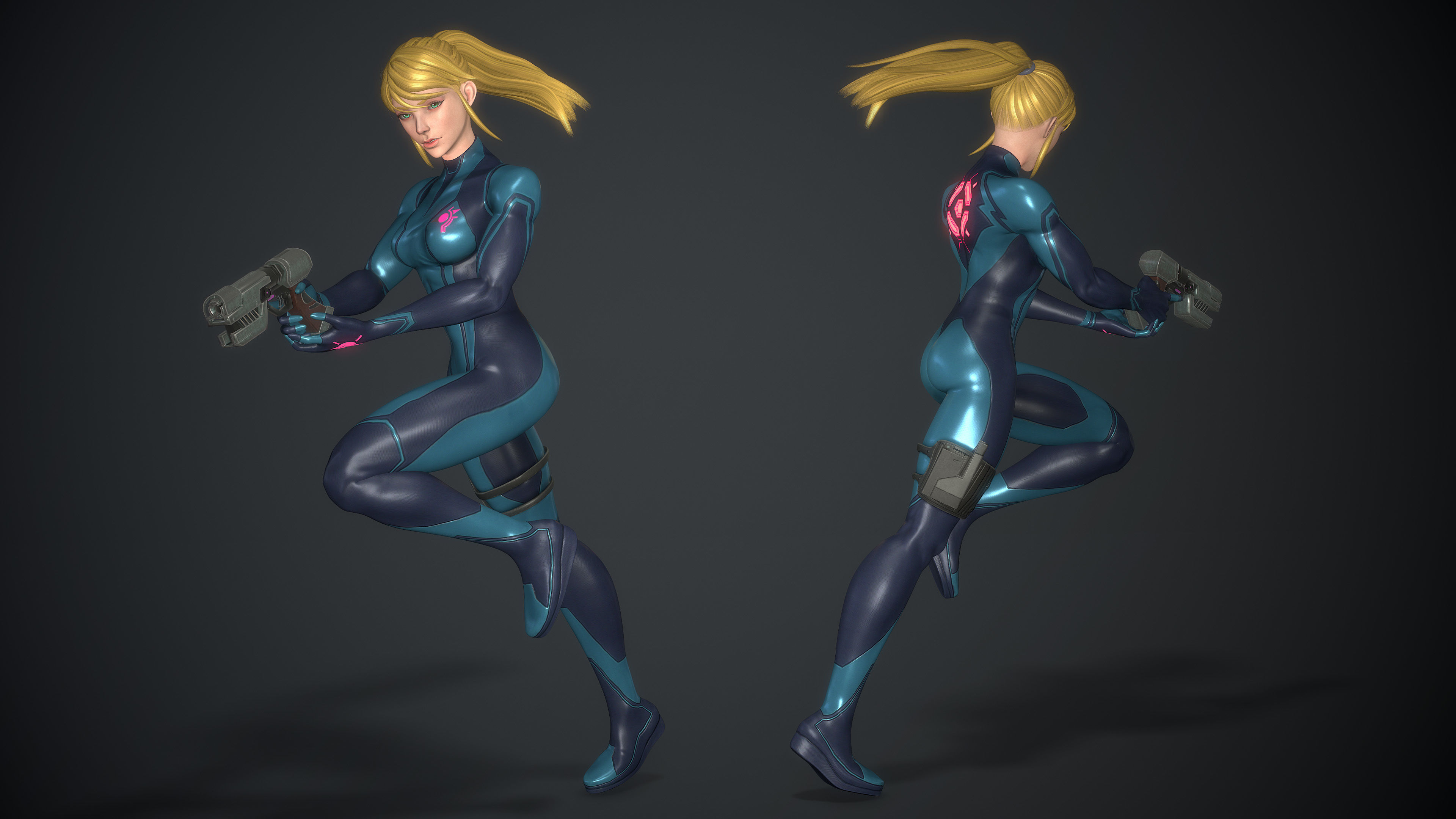 3D model Zero Suit Samus VR / AR / low-poly | CGTrader